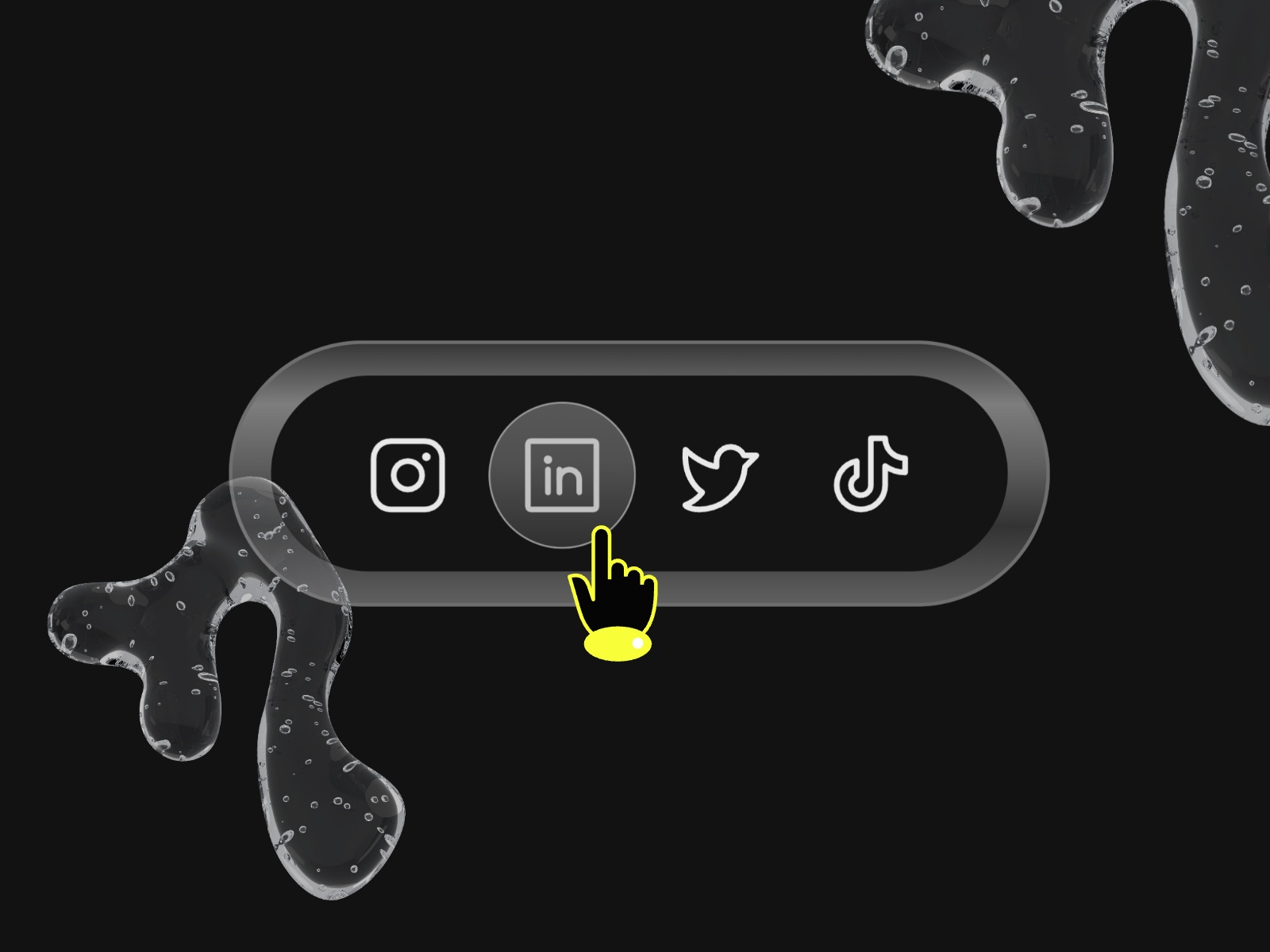 Socmed Card Button: Free UI Component by Endra Kuornie — Framer Marketplace