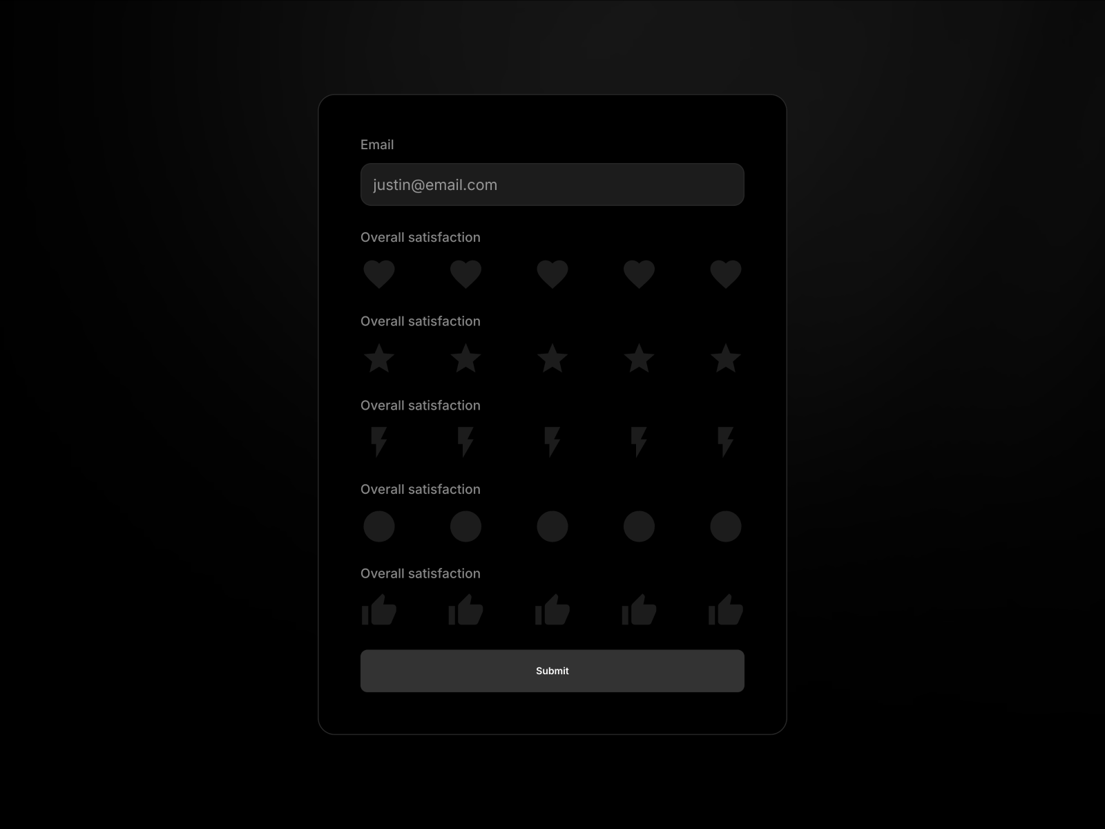 Rating input: Free Forms Component by Agustin Zalazar — Framer Marketplace