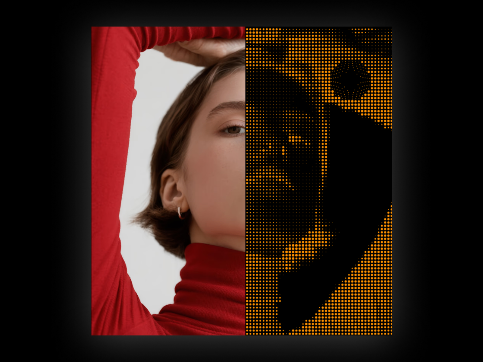 Halftone Image Hover: Premium UI Component by Netbloom — Framer Marketplace