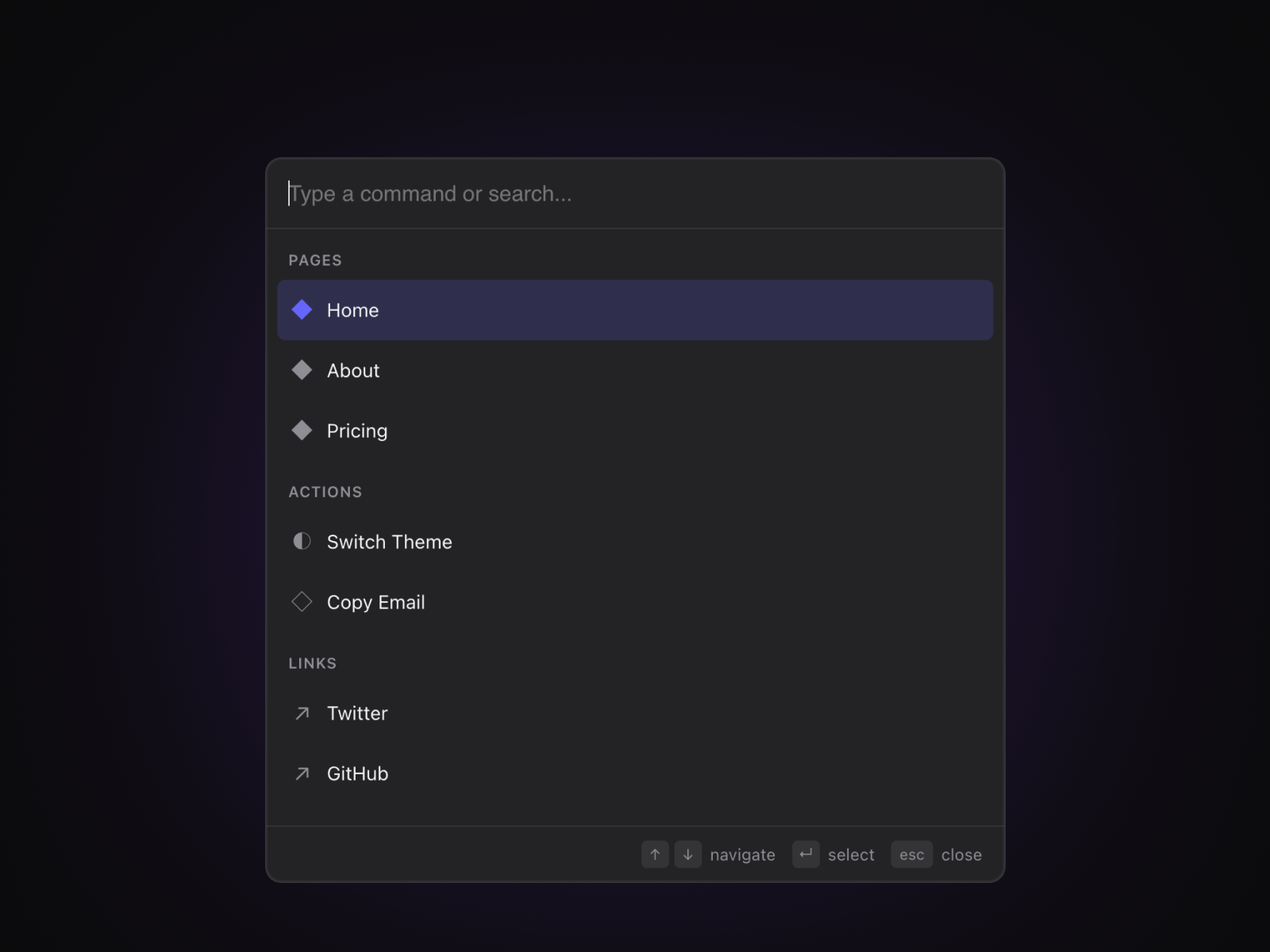 CommandPalette: Premium Utilities Component by Clément Rog — Framer ...