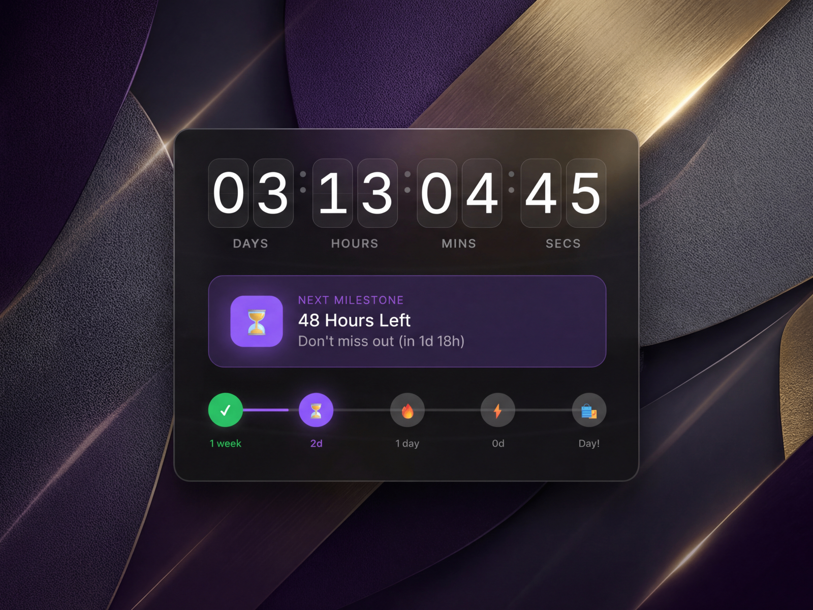 Countdown Timeline: Premium Sections Component by Aidan Looker — Framer ...