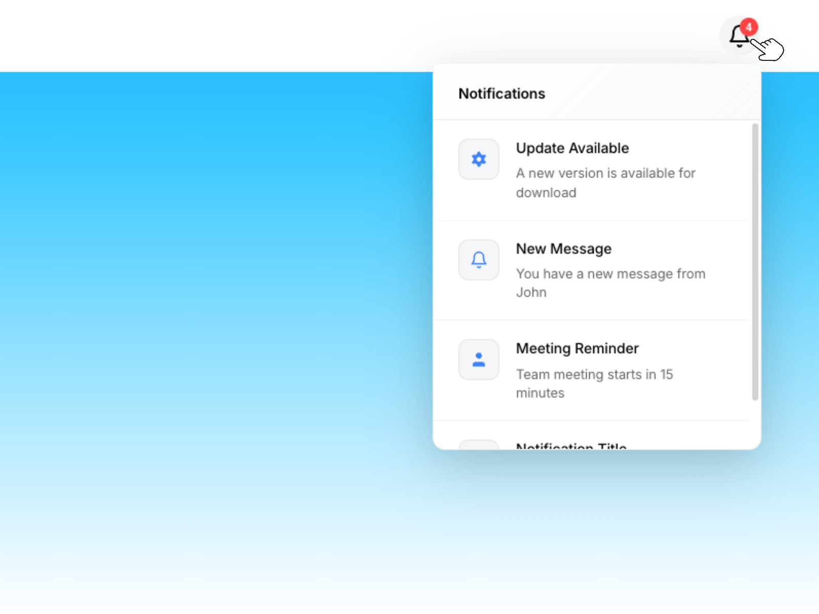 Notification Bell: Free Utilities Component by John Valentine — Framer ...