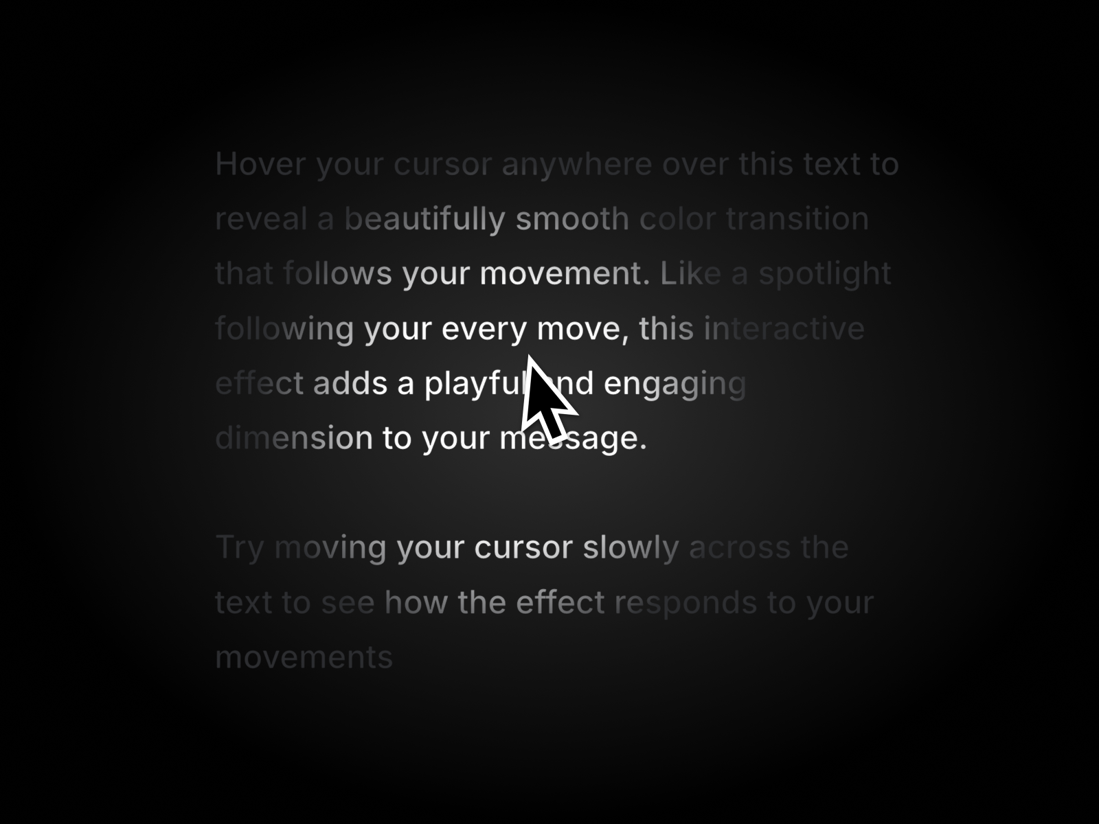 Text Spotlight: Premium UI Component by Nabeel — Framer Marketplace