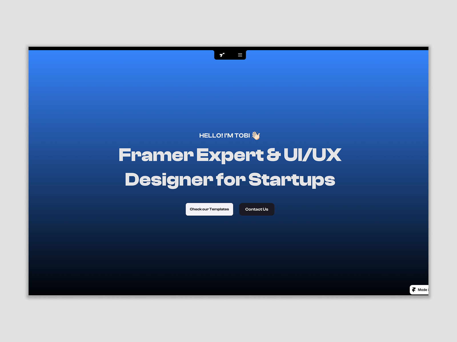Dynamic Navbar: Premium Navigation Component by Tobi — Framer Marketplace