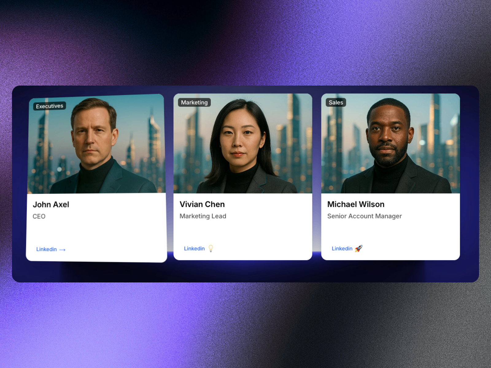3D Parallax Cards: Free UI Component by John Valentine — Framer Marketplace