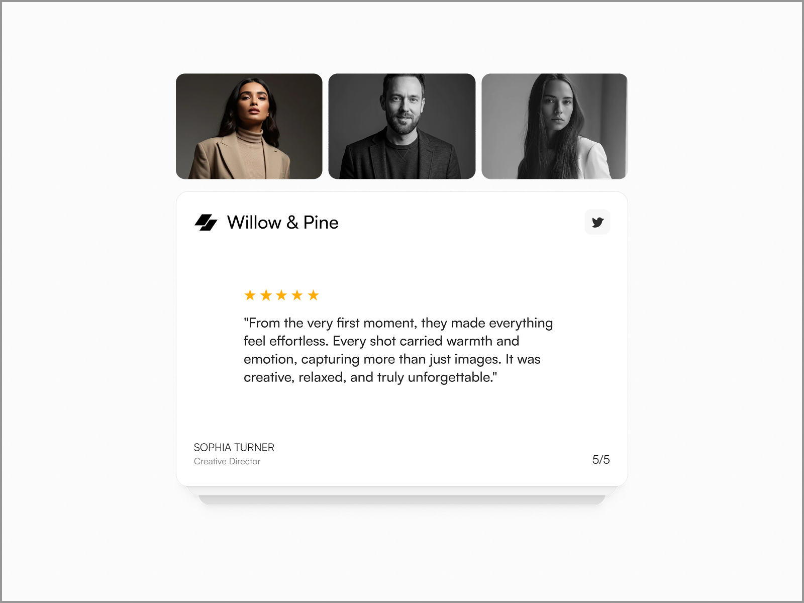 Dynamic Testimonial: Premium UI Component by Mahmood Ali — Framer ...