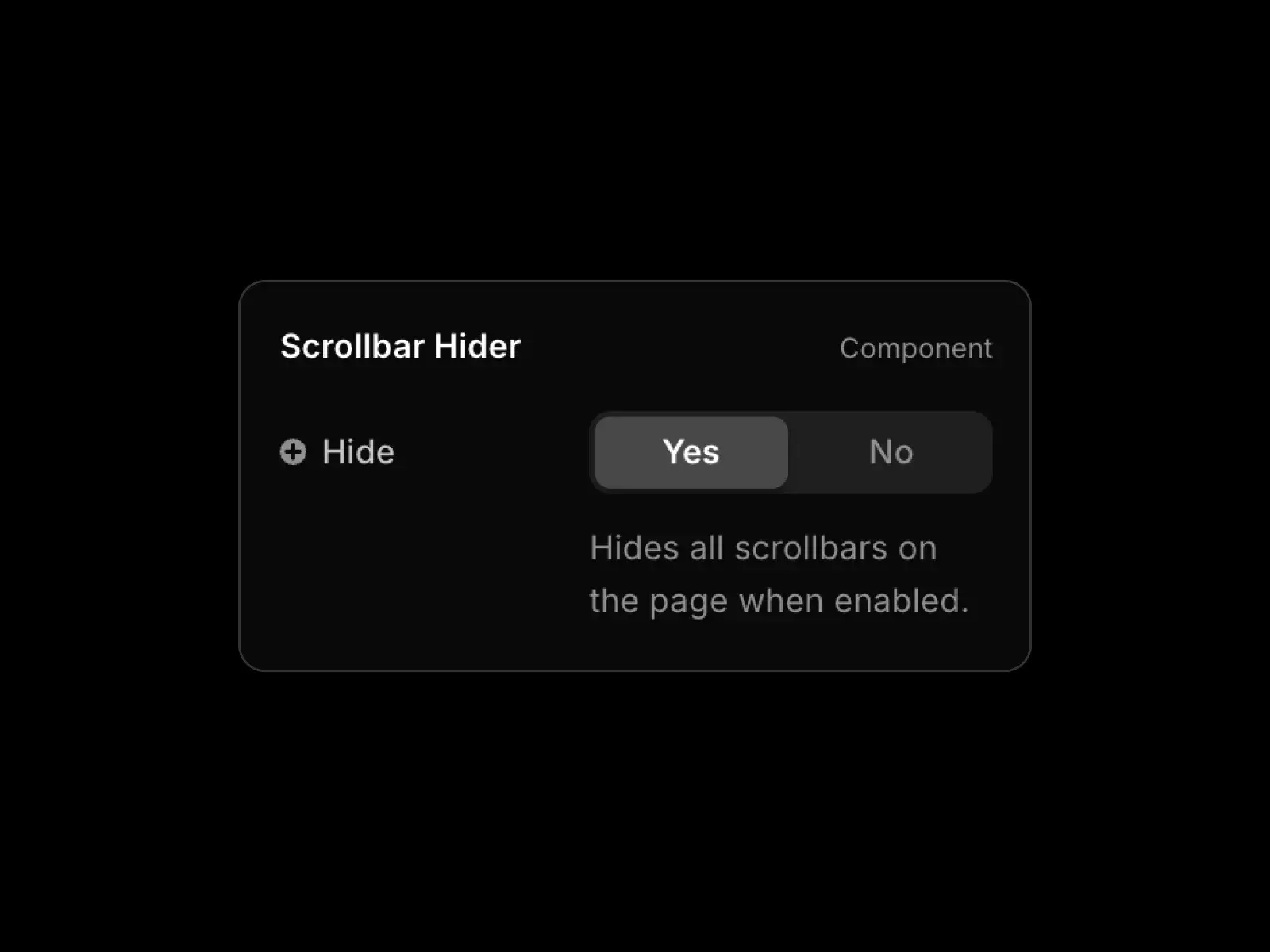 Scrollbar Hider: Free UI Component by Arkuš Design — Framer Marketplace