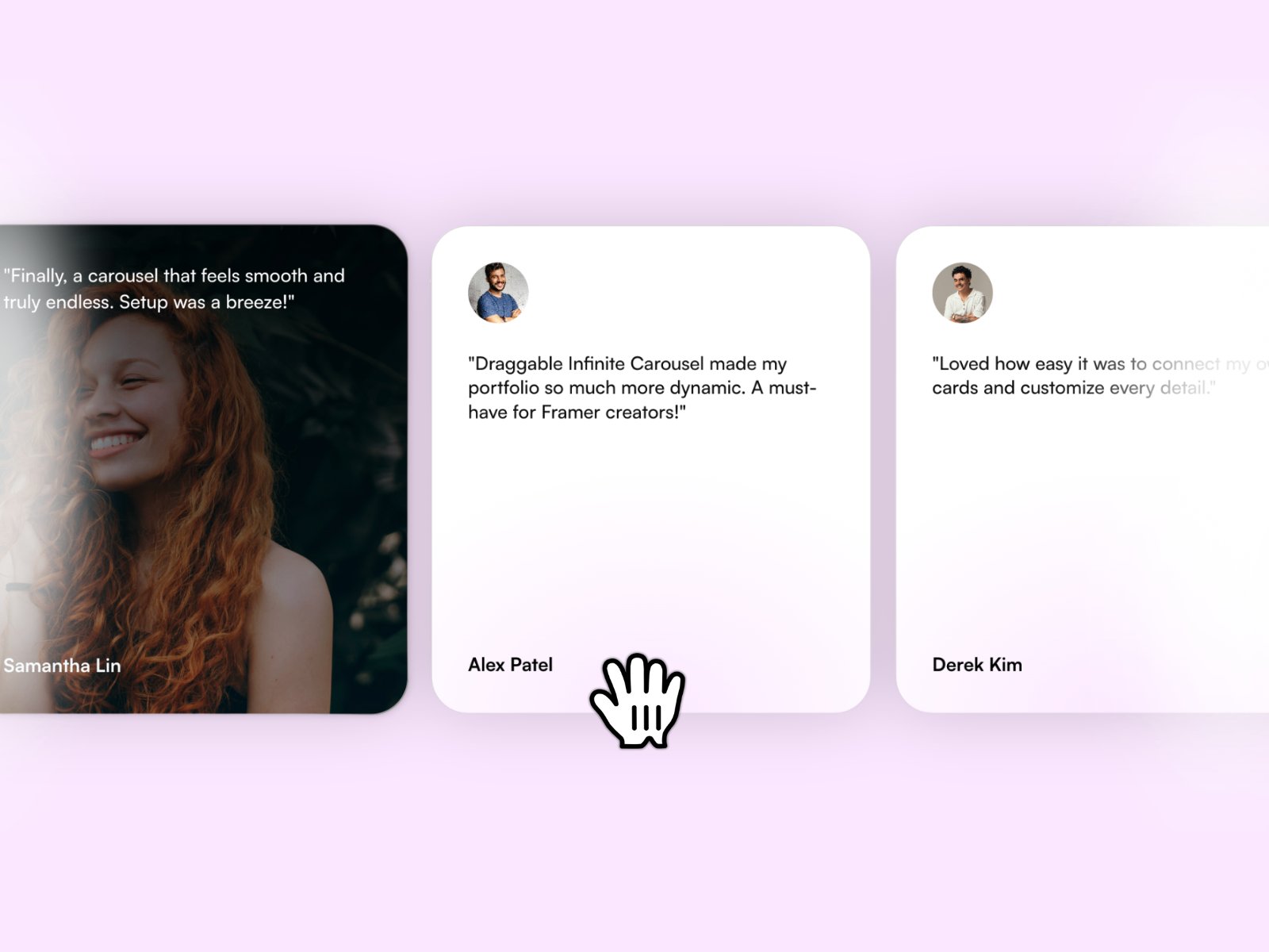 Draggable Carousel: Premium UI Component by Soyeb — Framer Marketplace