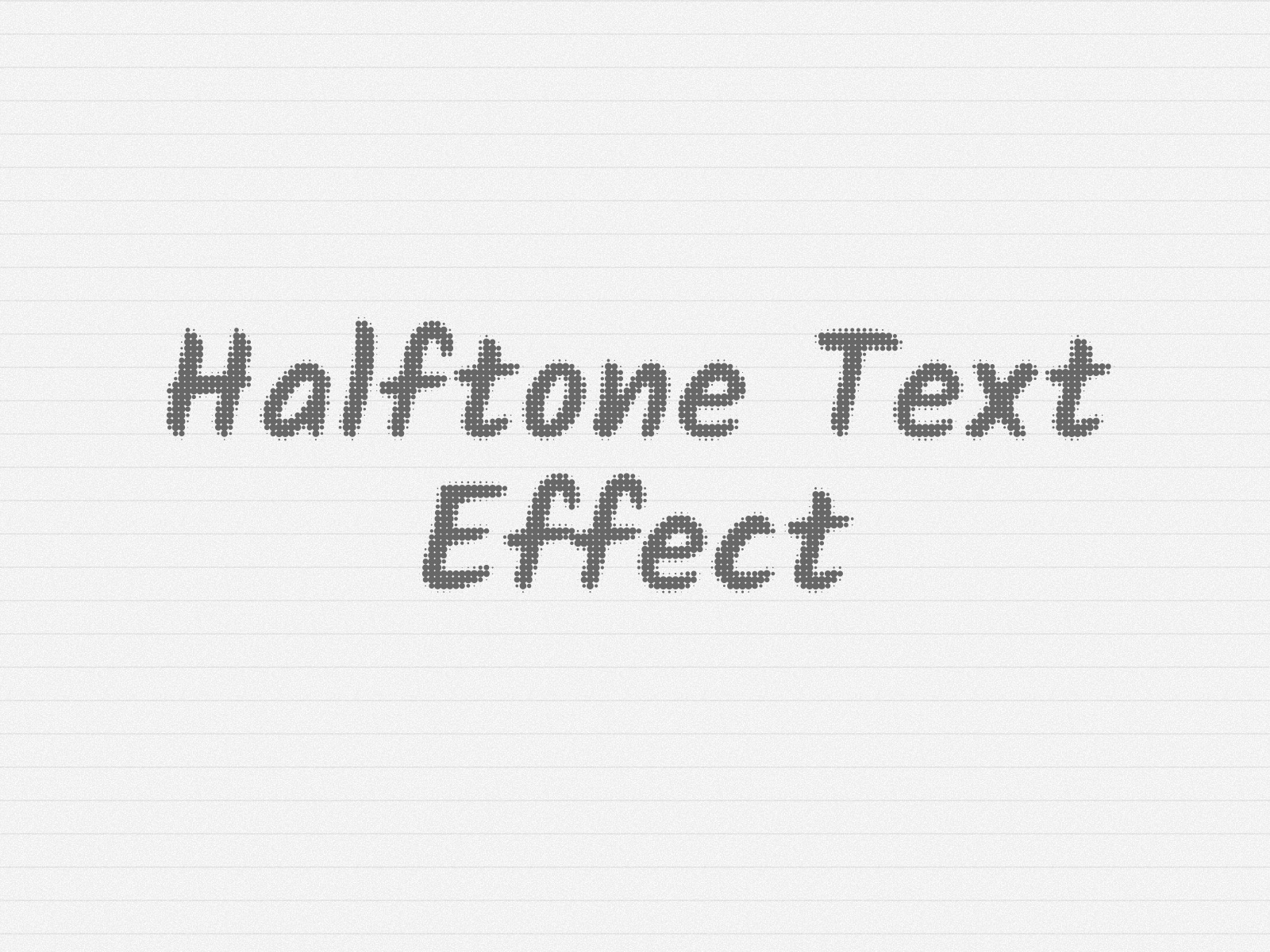 Halftone Text Effect: Premium Typography Component by Khannh huu ...