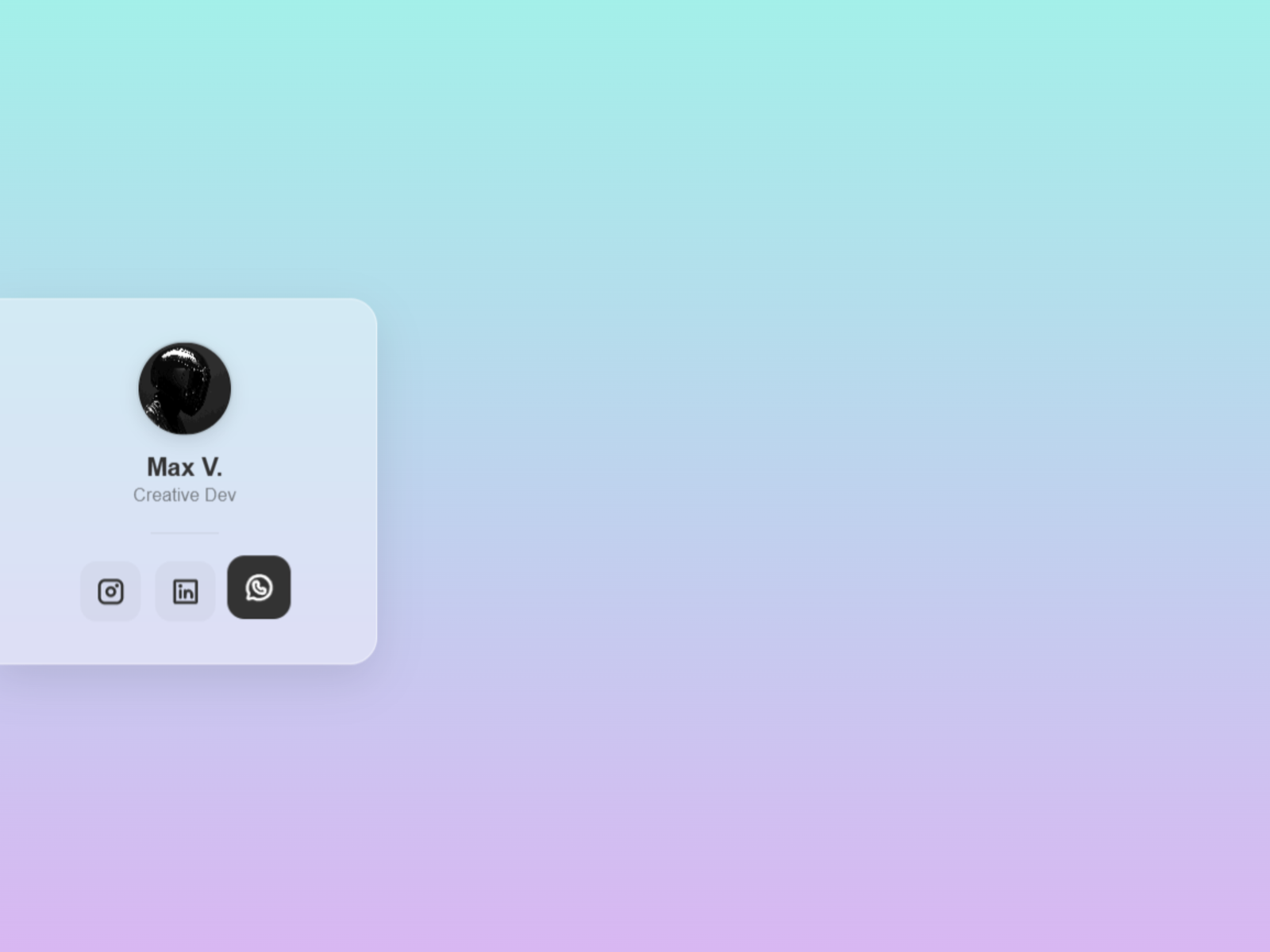 Ultra Glass Socials: Free Navigation Component by Alpheratz — Framer ...