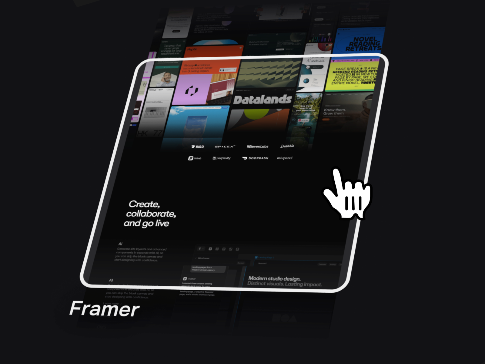Long Hover scroll: Free UI Component by Sarib Khan — Framer Marketplace