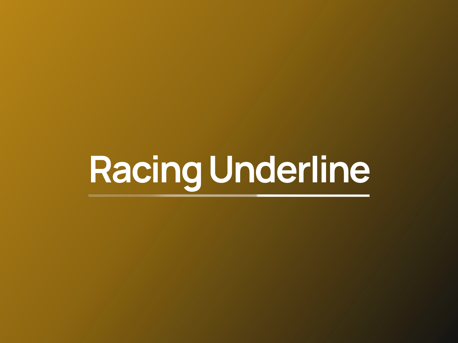 RacingUnderline Link: Free UI Component by Matthias Ölschlegel — Framer ...