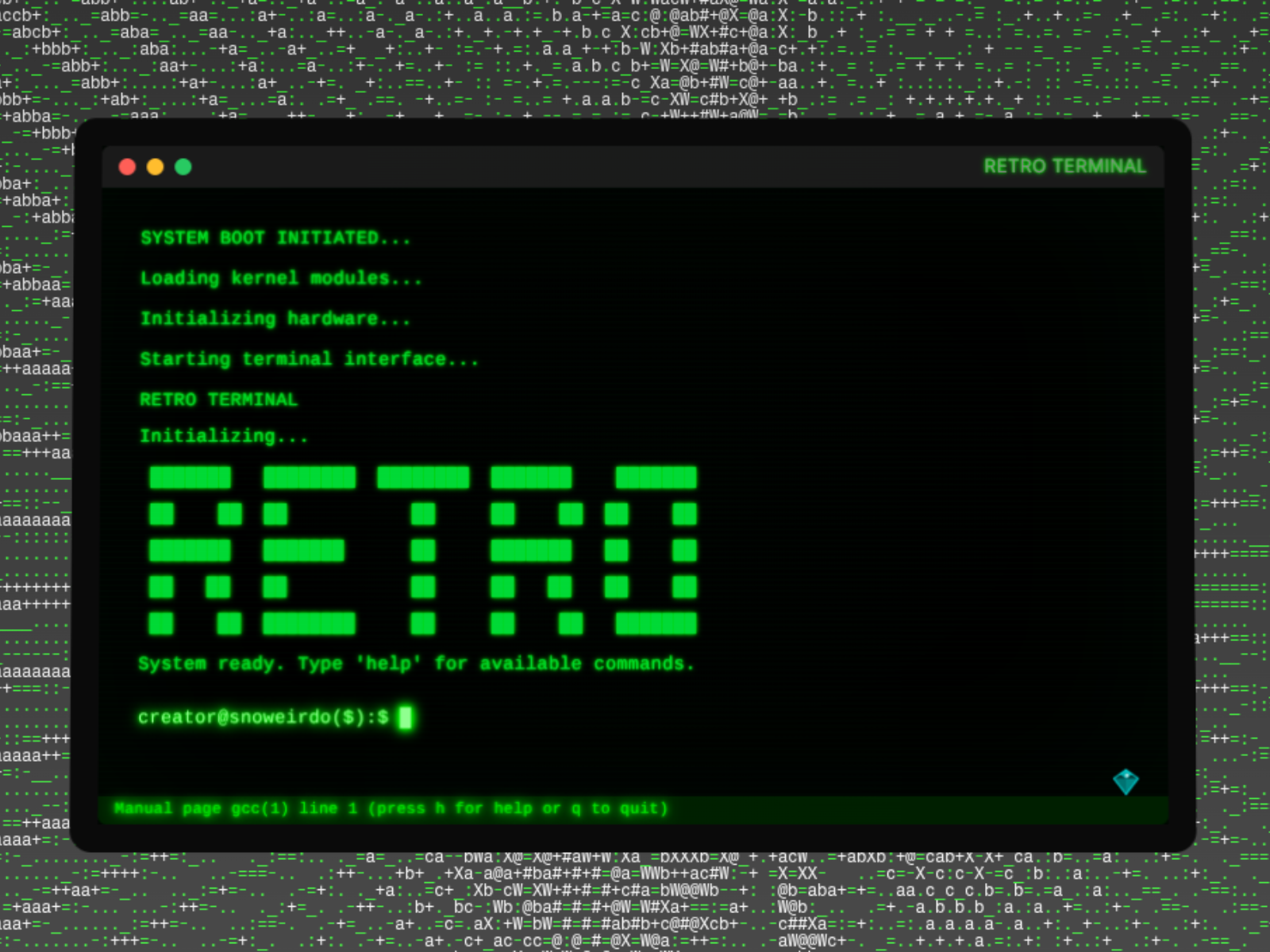 RetroTerminal: Premium UI Component by Snoweirdo — Framer Marketplace