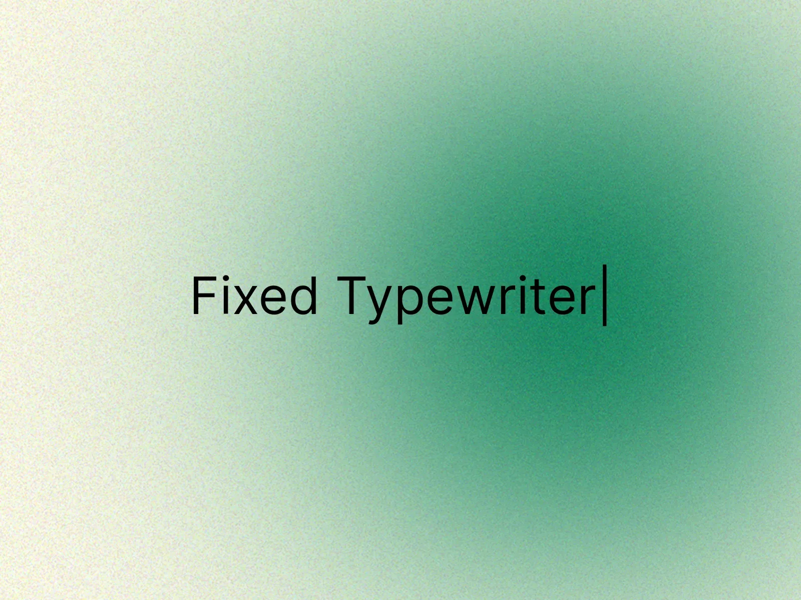 Fixed Typewriter: Premium UI Component by Mark Cezar — Framer Marketplace