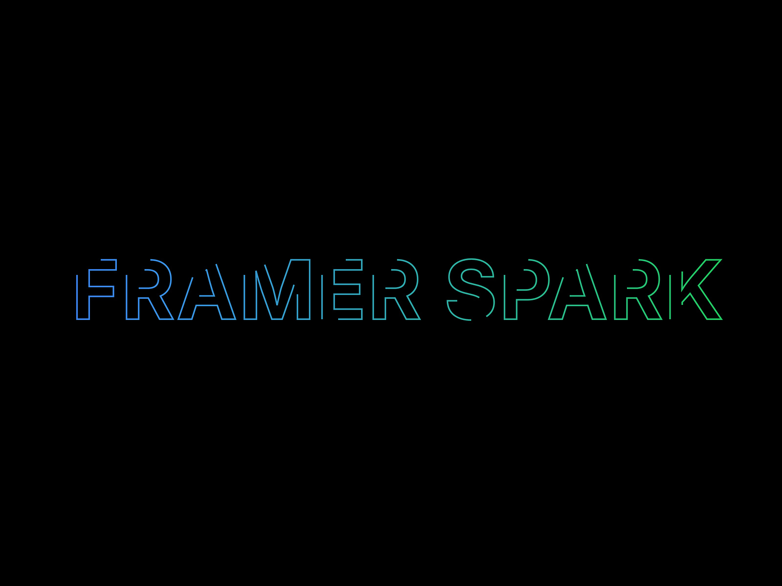 Stroke Text Effect Premium Ui Component By Framer Spark — Framer Marketplace