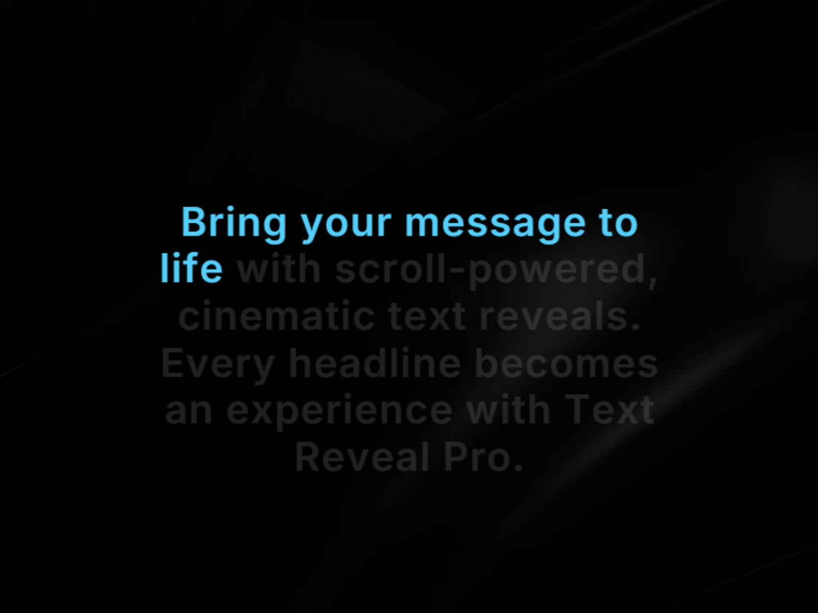 Text Reveal Pro: Premium UI Component by shahbaz tahir — Framer Marketplace