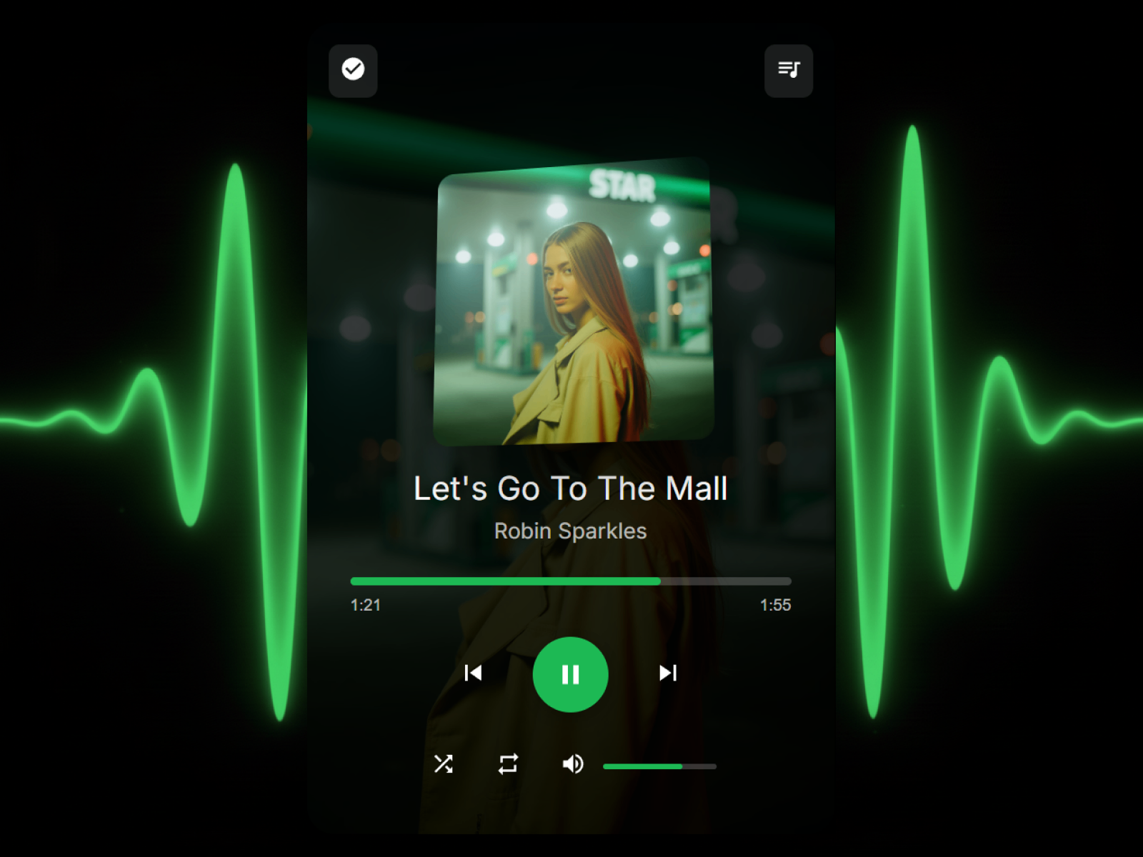 Pro Music Player: Premium UI Component by Netbloom — Framer Marketplace