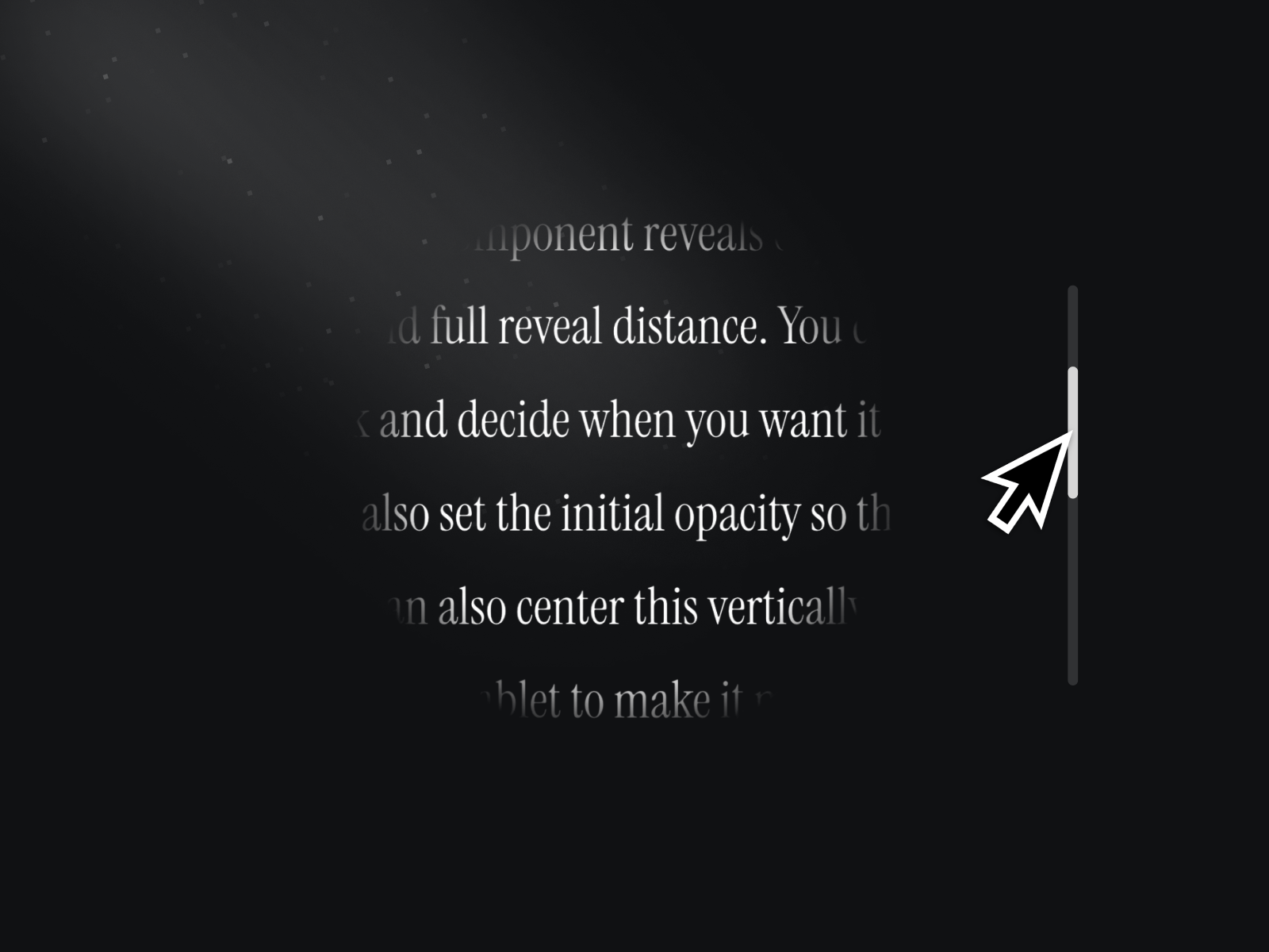 On Scroll Text Mask : Premium Backgrounds Component by Nabeel — Framer Marketplace