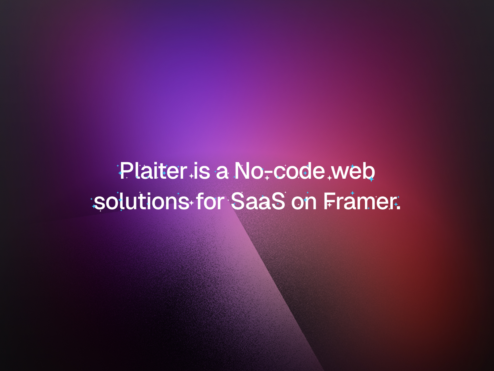 Sparkles Text: Premium UI Component by Plaiter — Framer Marketplace