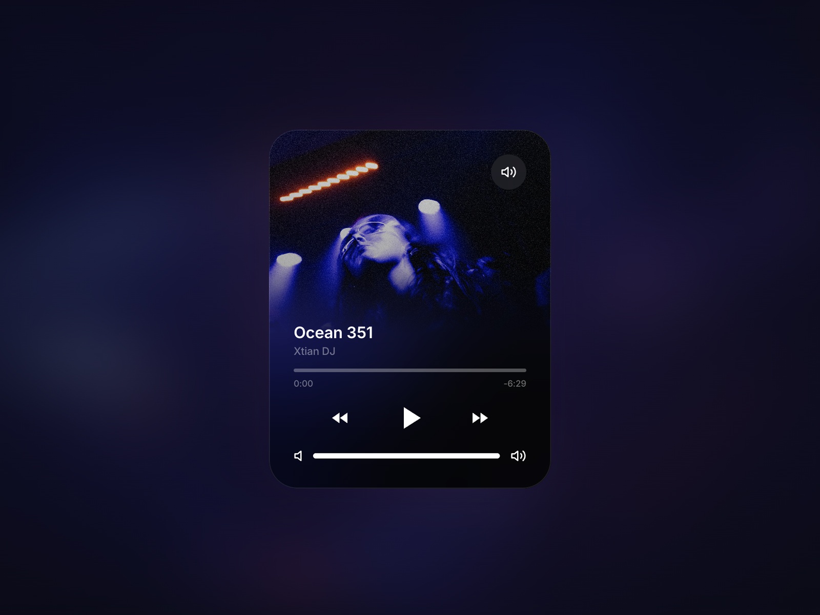Music Player Card: Premium Utilities Component by Francesco Caronte ...