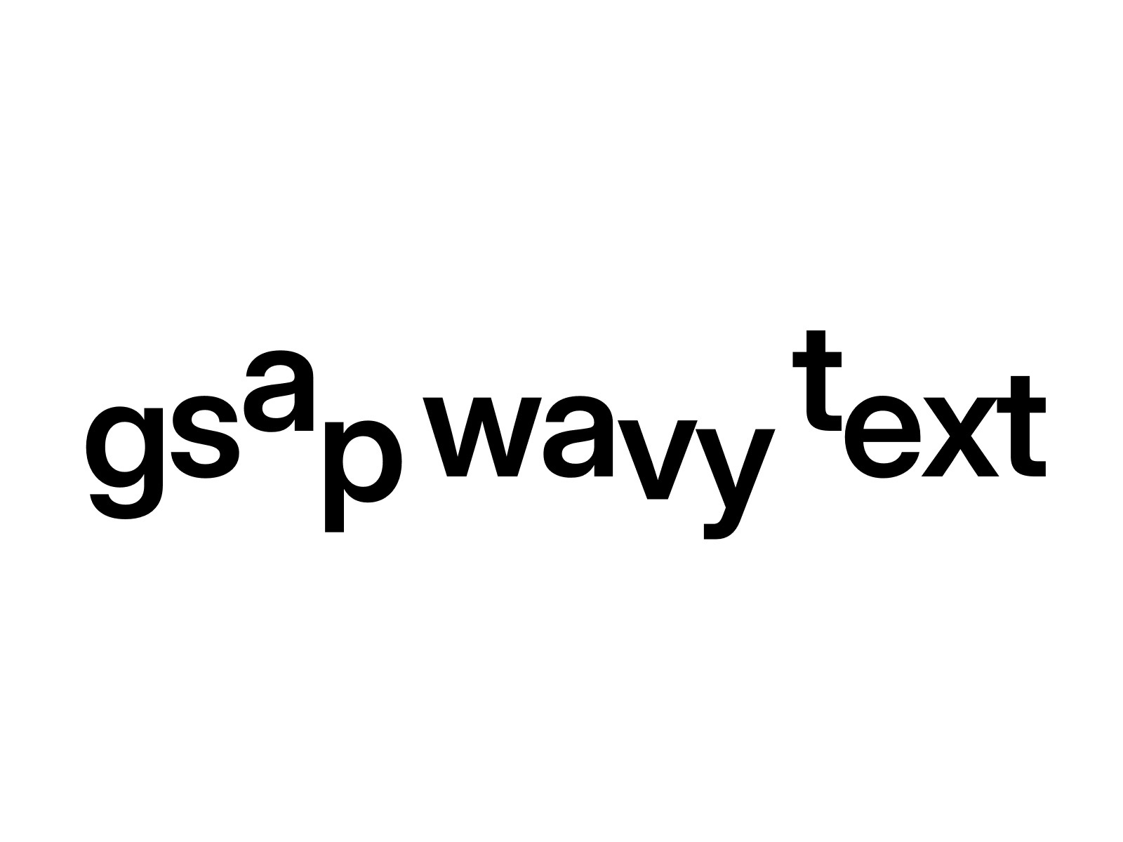 GSAP Wavy Text: Premium Component by THE DESIGN FUTURIST — Framer ...