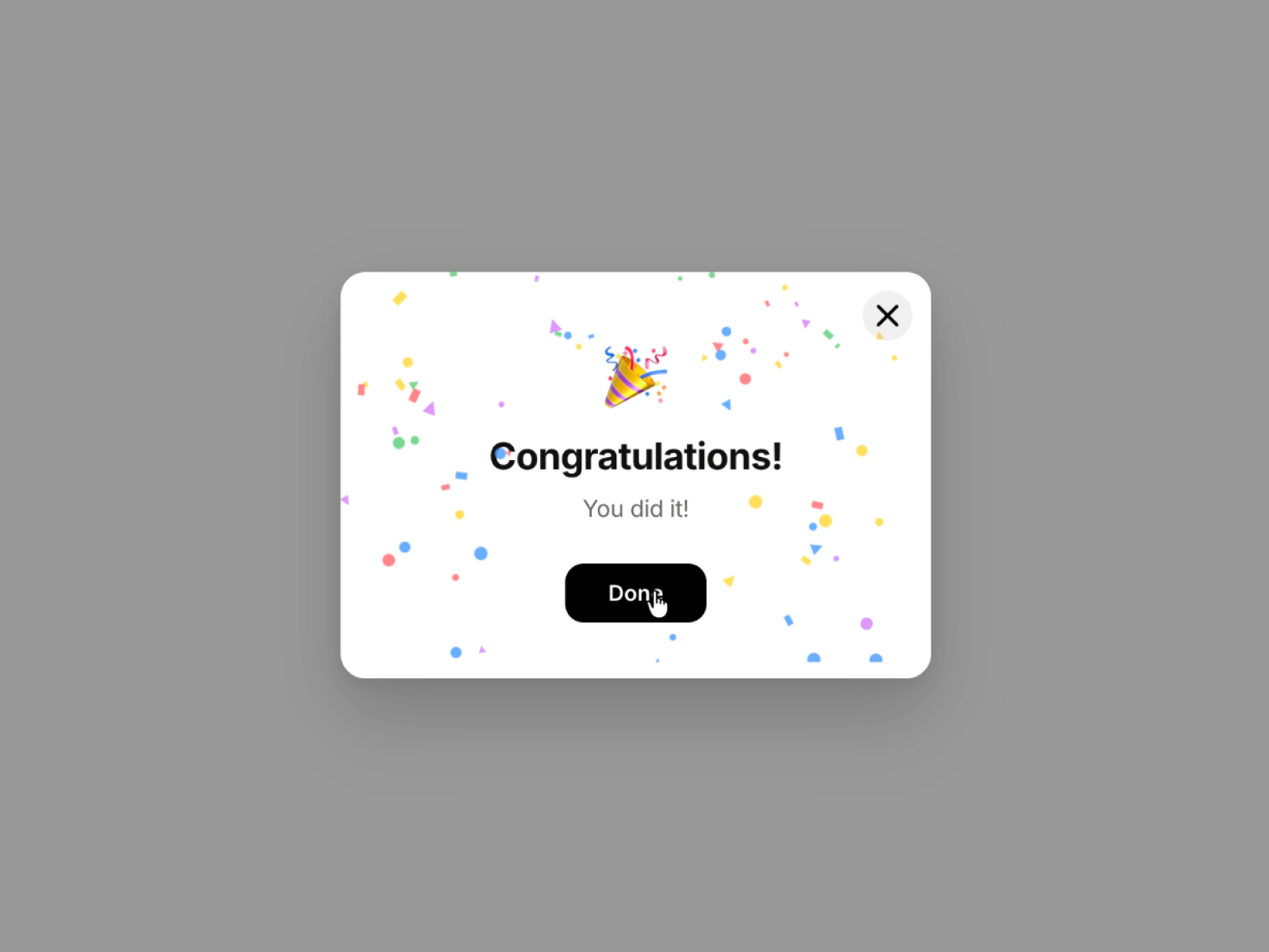 Confetti Modal: Premium Interactions Component by Chaeeun Kim — Framer ...