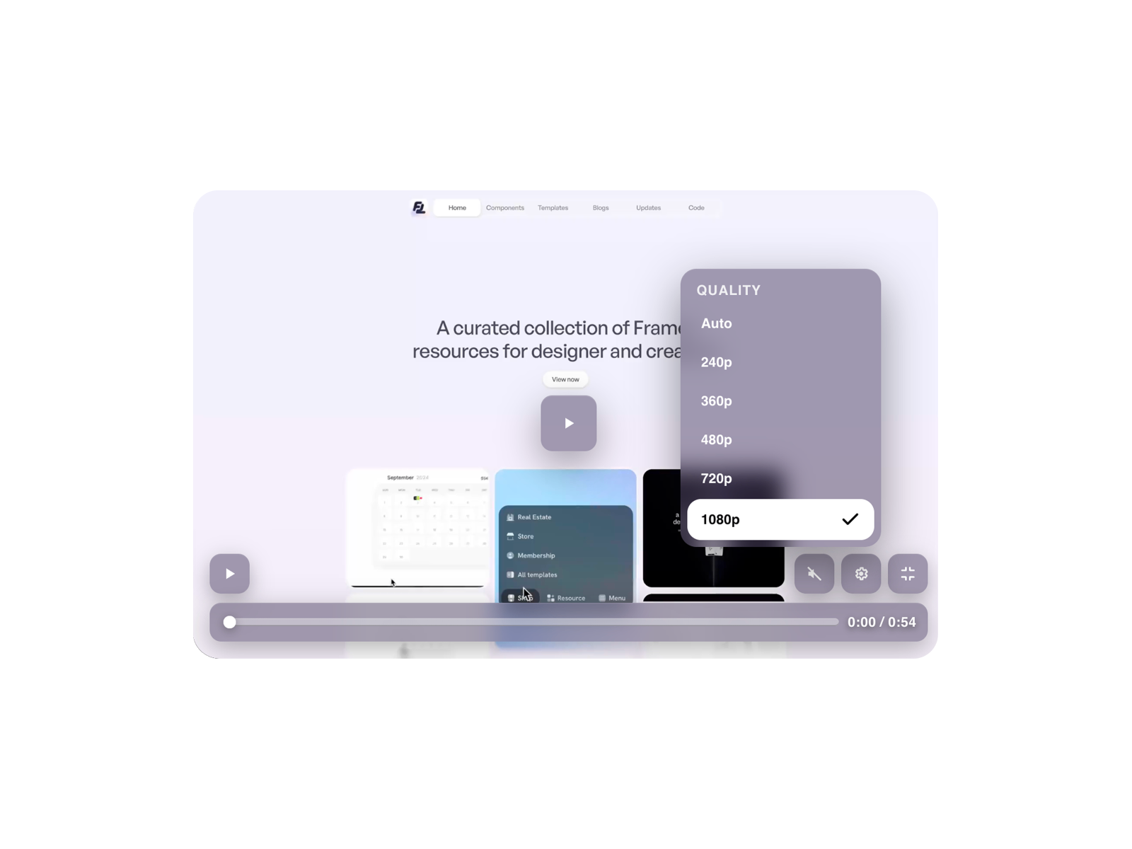 HLS Video Player: Premium Layout Component by Framer Lists — Framer ...
