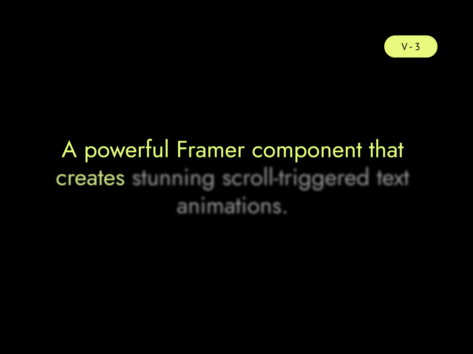 Unblur Text Reveal: Premium Typography Component by Sajjadul Kibria ...