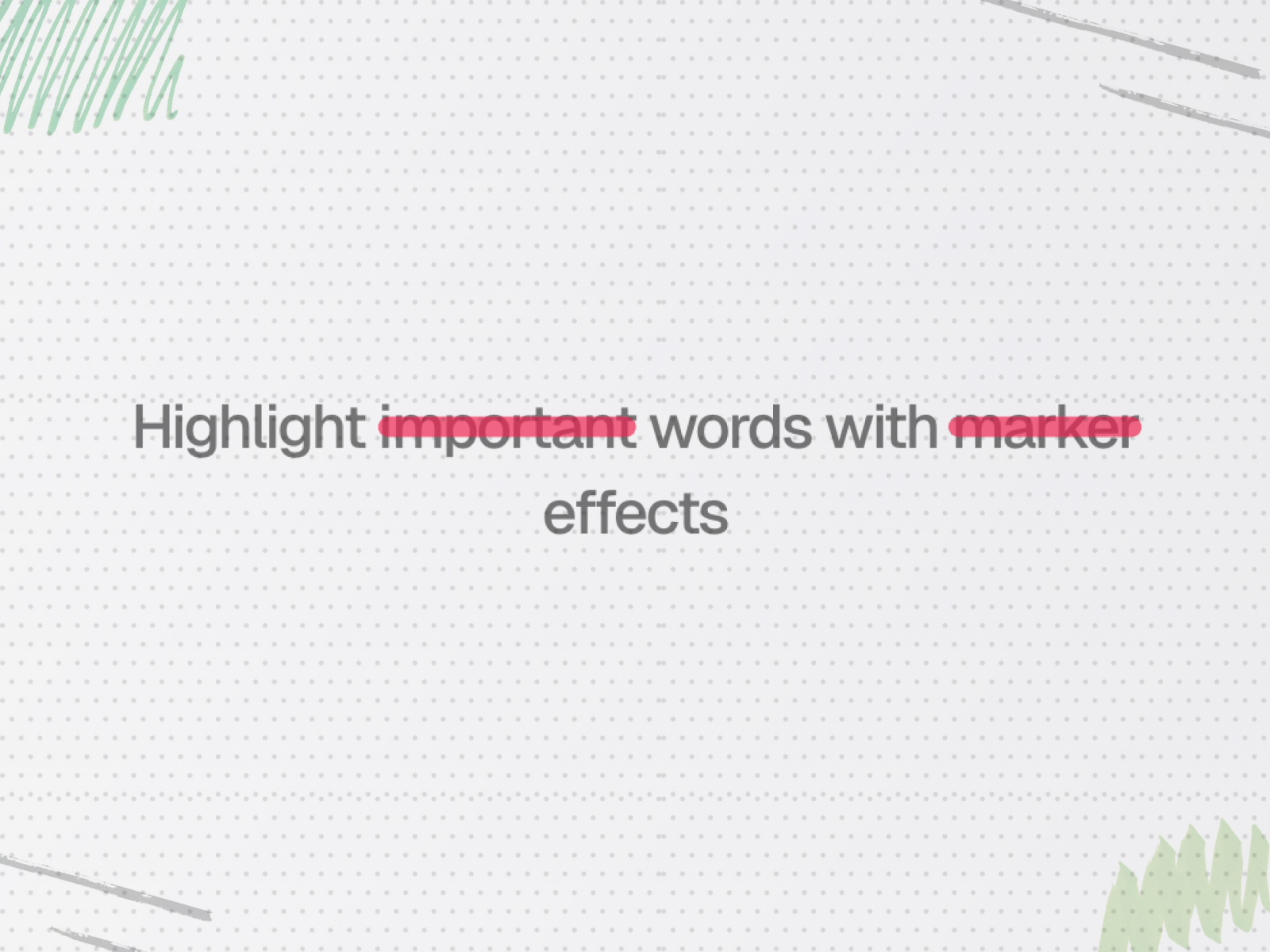 Marker Text Outline: Premium Typography Component by Plaiter — Framer ...