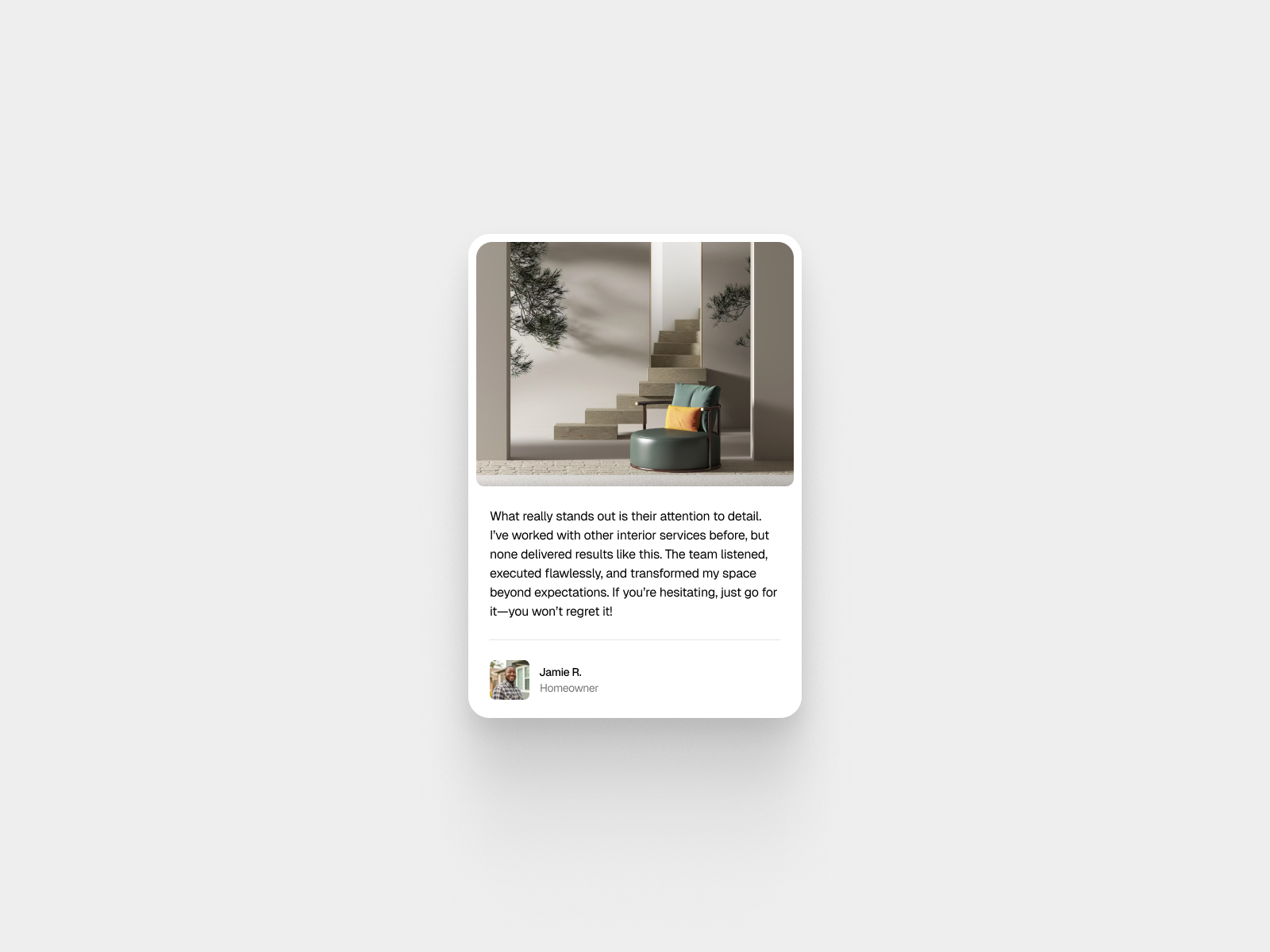 Testimonial UI Card: Free Sections Component by Aathif Thajudeen ...