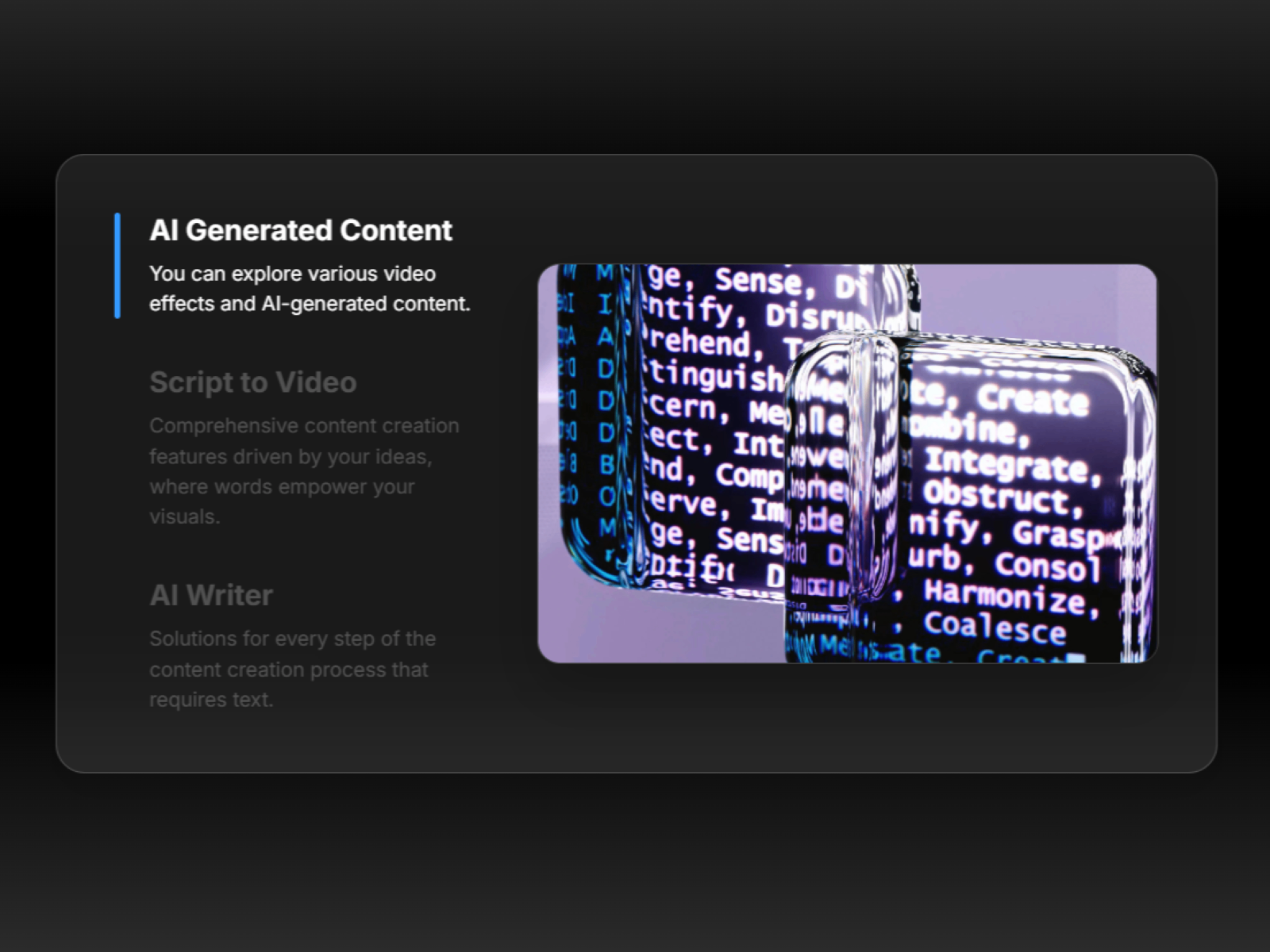Glass Feature Tabs: Premium Interactions Component by Alpheratz ...