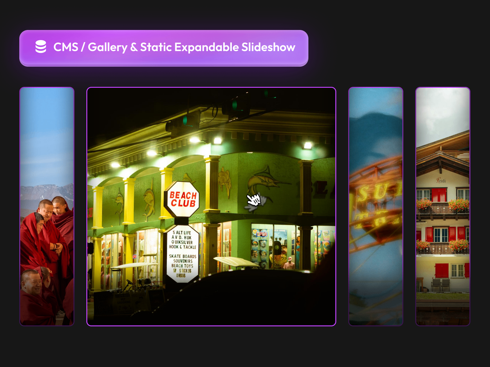CMS Expandable Slide: Premium Component by Framer Master — Framer ...