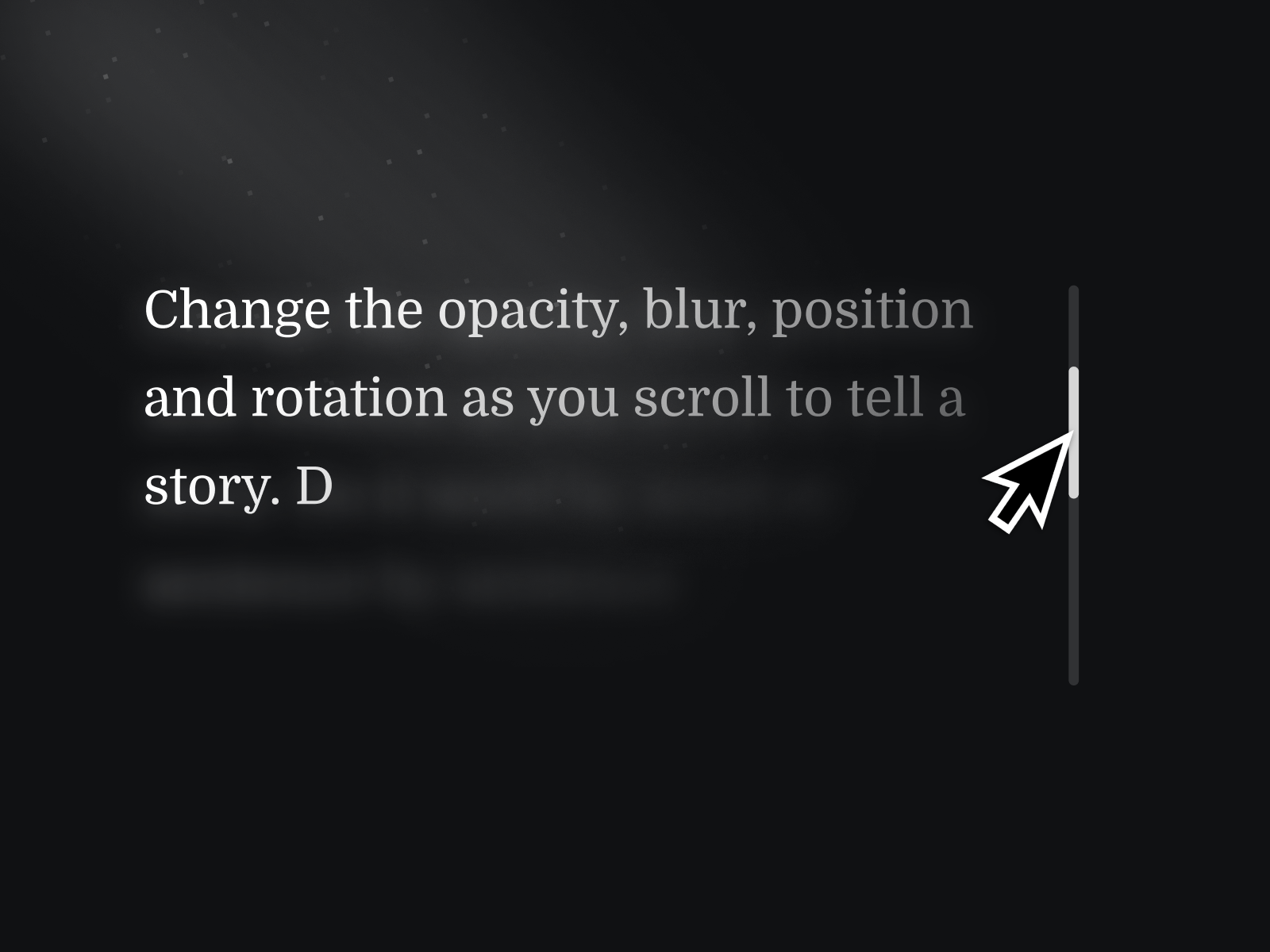 Scroll Text Effects: Premium Interactions Component by Nabeel — Framer ...