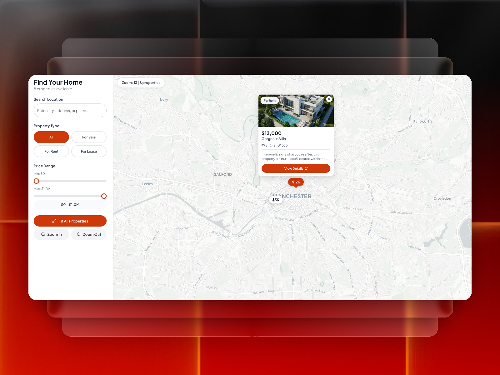 Real Estate Map: Premium UI Component by Plaiter — Framer Marketplace