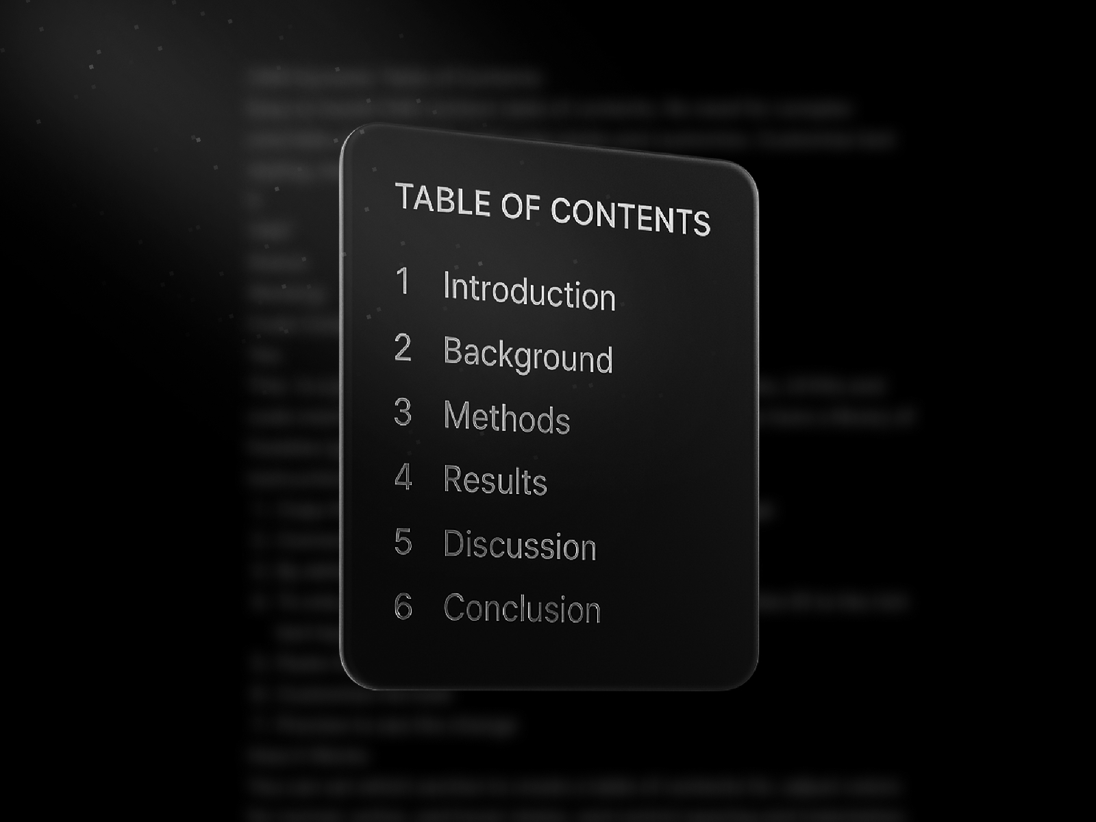 Table of Contents: Premium Data Component by Nabeel — Framer Marketplace
