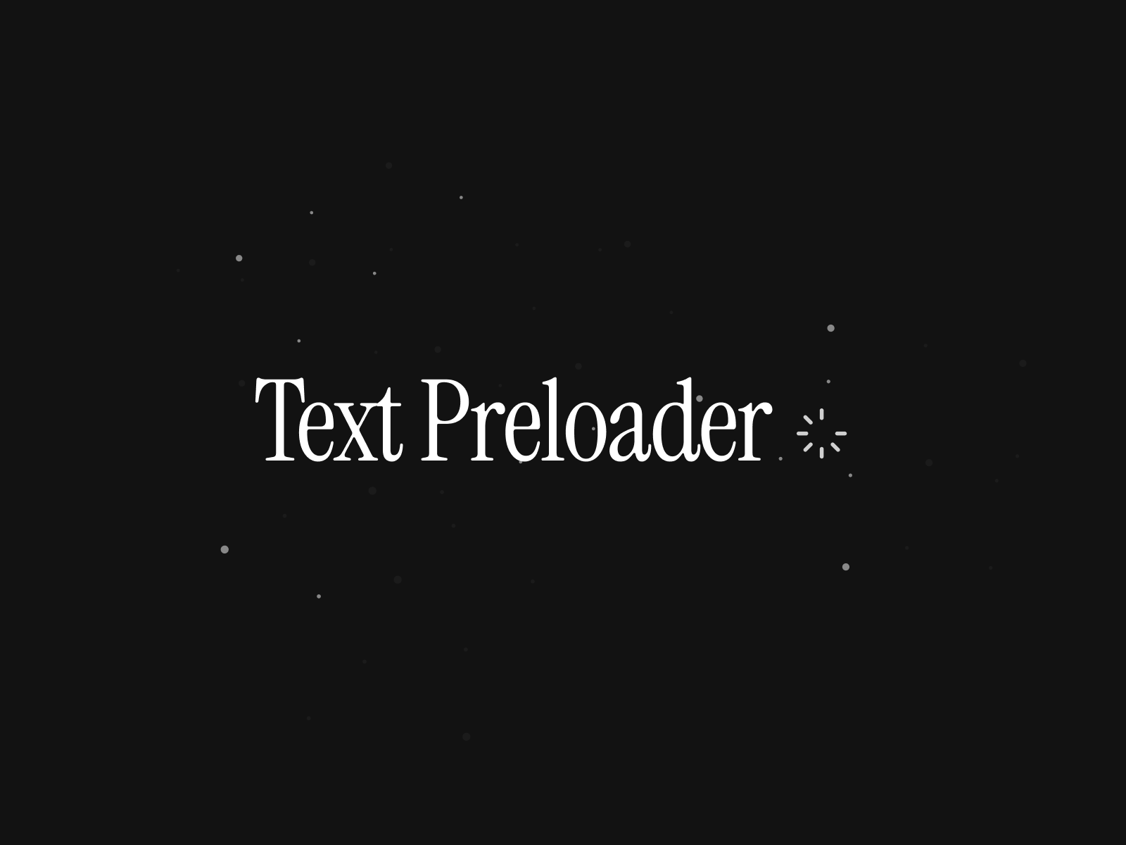 Text Preloader: Free UI Component by Launchly — Framer Marketplace