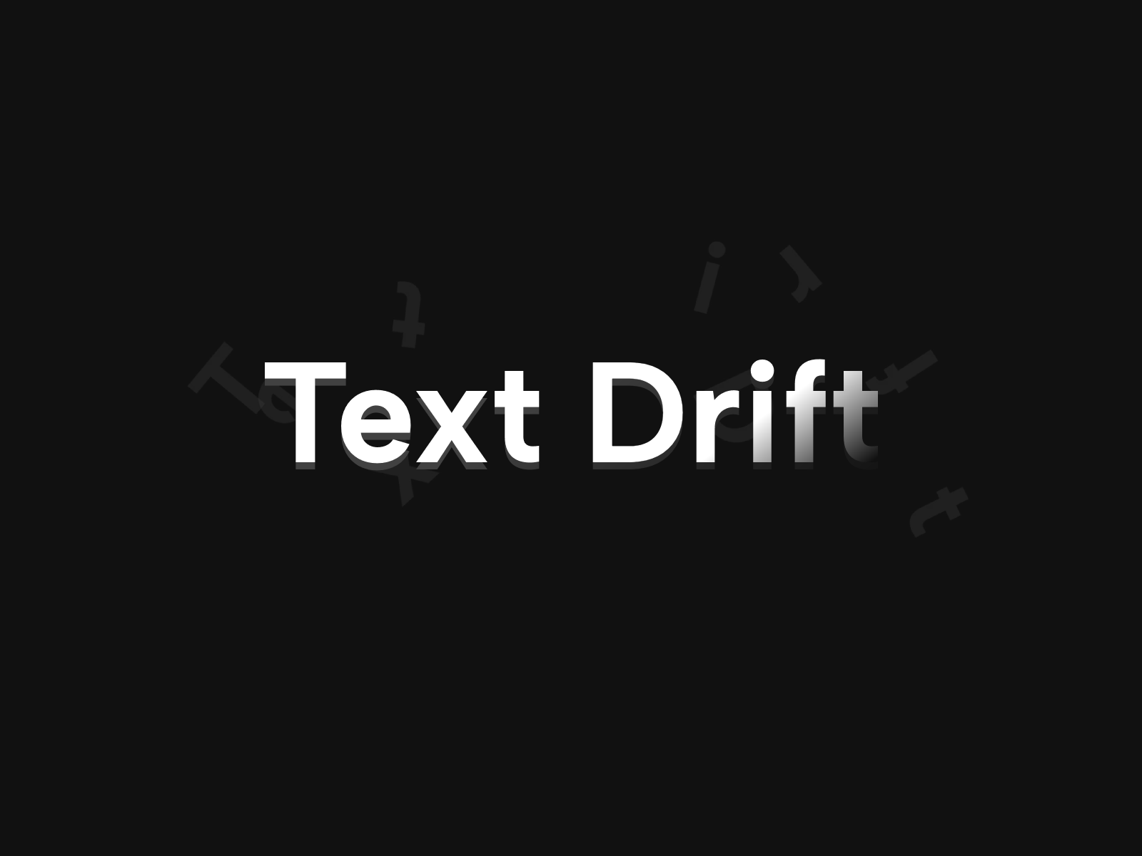 Text Drift Effect: Free Typography Component by Chris Lacorte — Framer ...