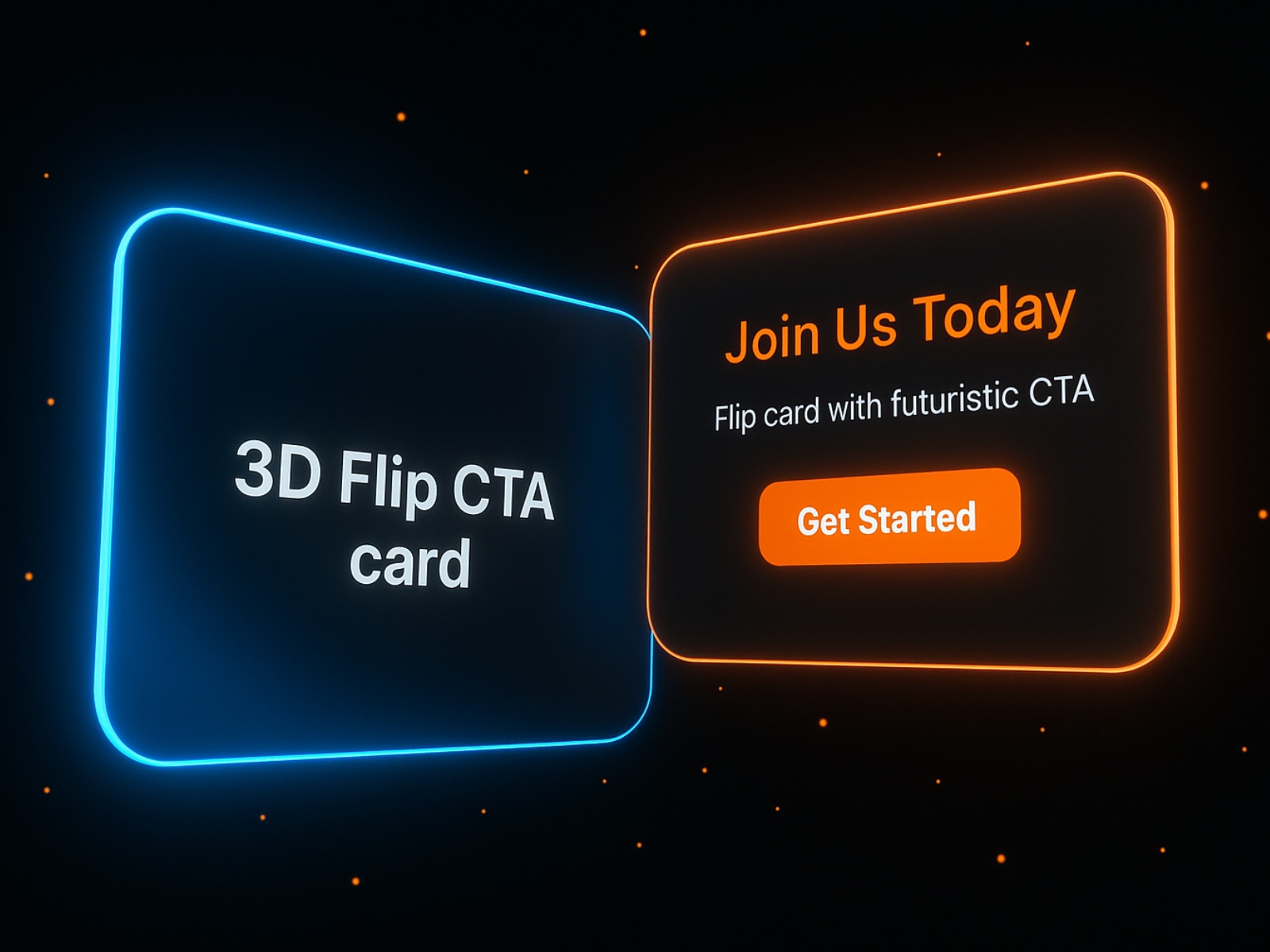 Neo CTA 3D Flip Card: Premium UI Component by Freelancer Deven — Framer Marketplace