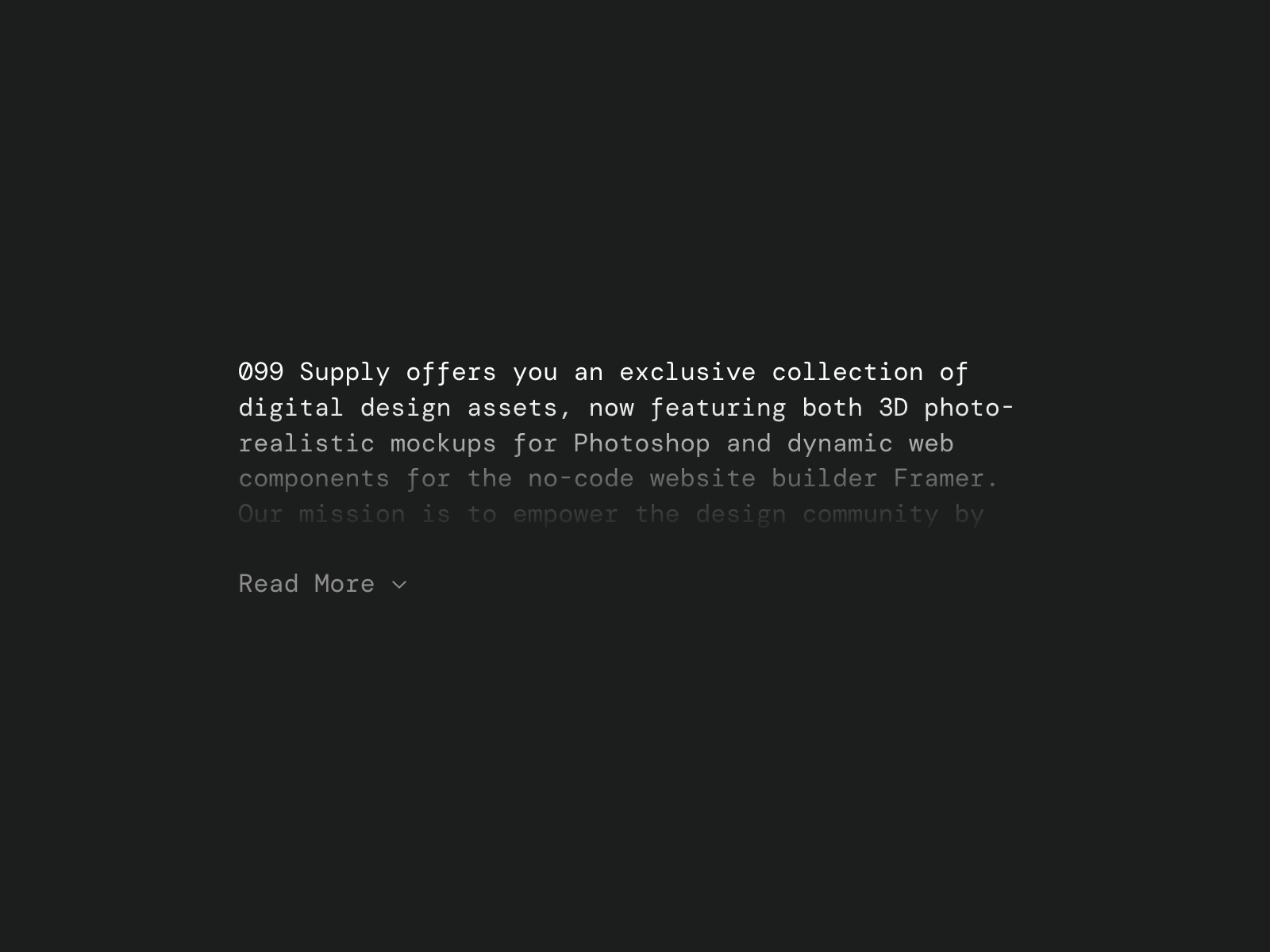 011 Show More: Premium UI Component by 099 Supply — Framer Marketplace