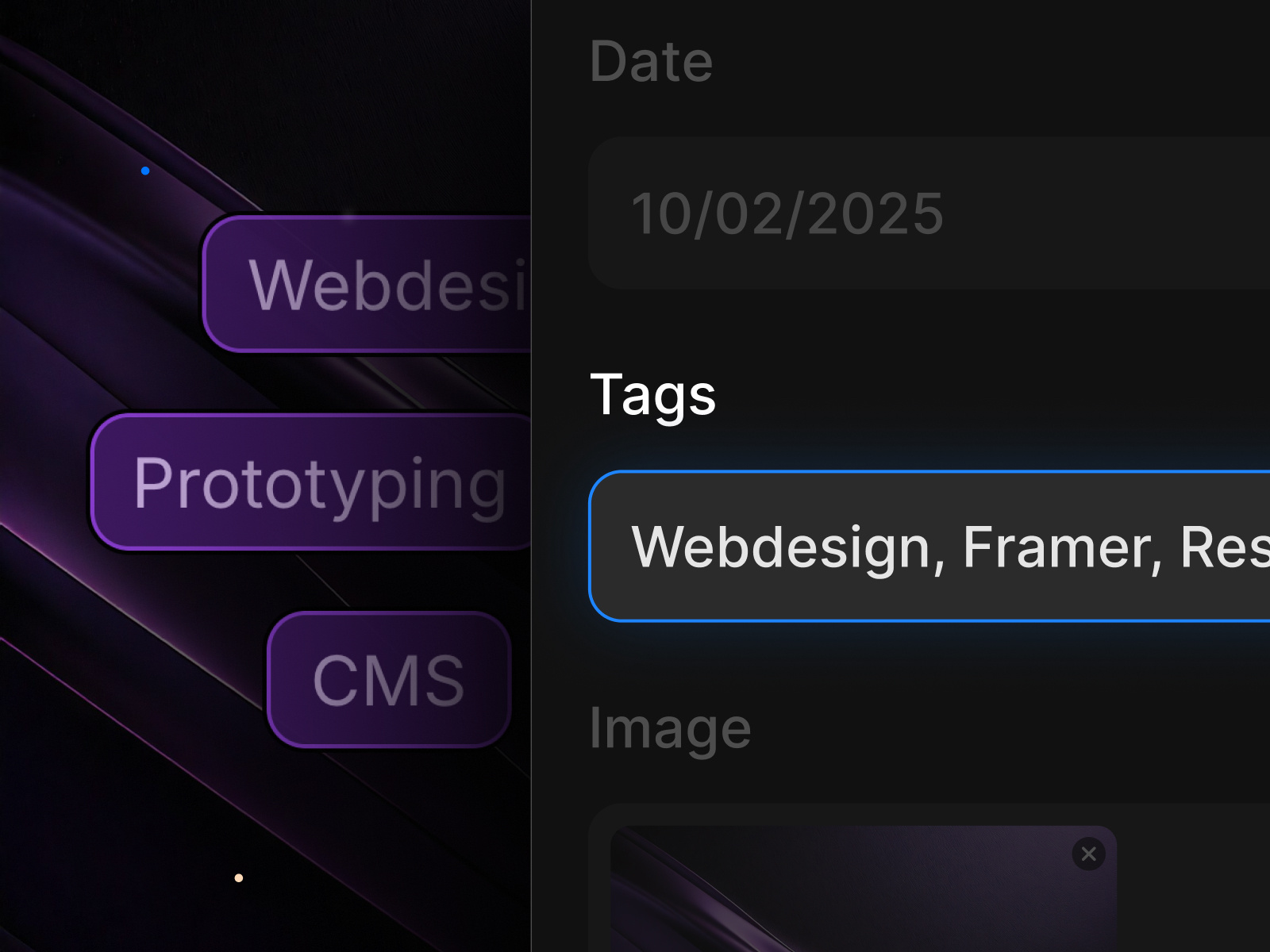 CMS Tags Organizer: Premium UI Component by Stefan @ Pixco — Framer Marketplace