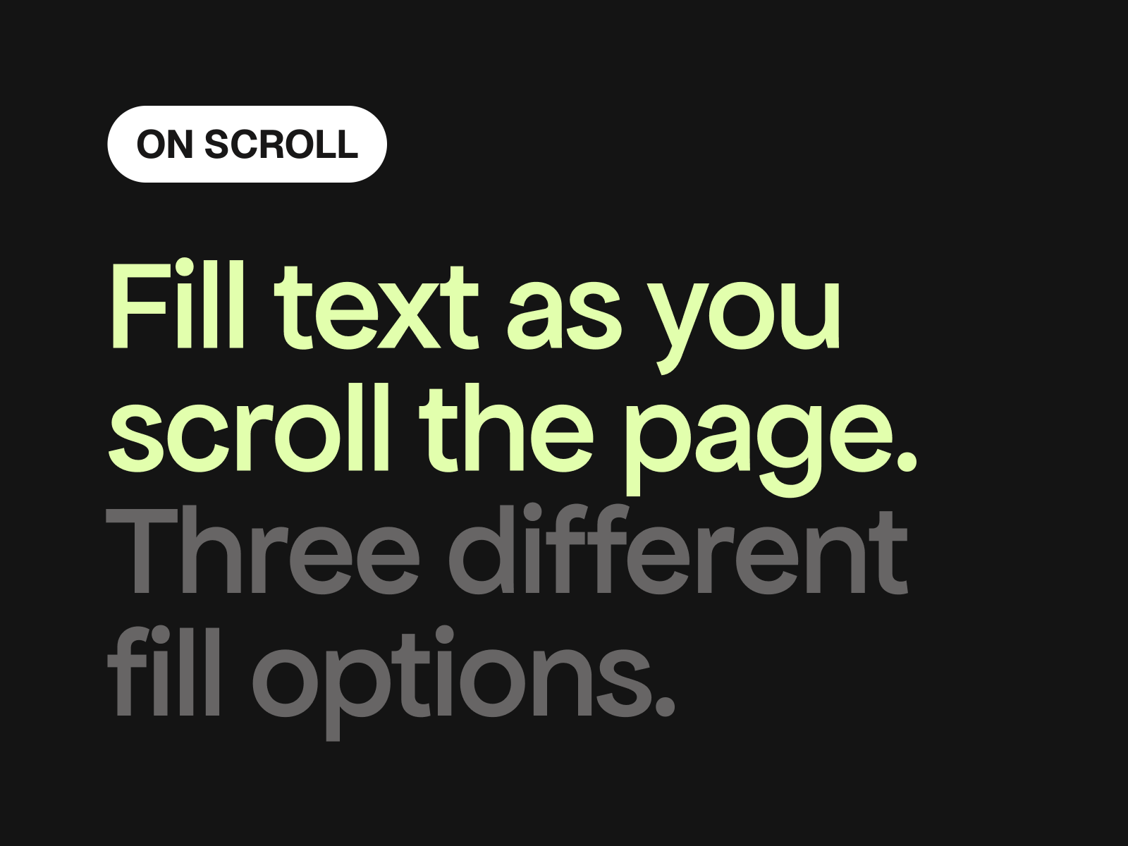 Fill Text on Scroll: Premium Typography Component by Bryn Taylor ...