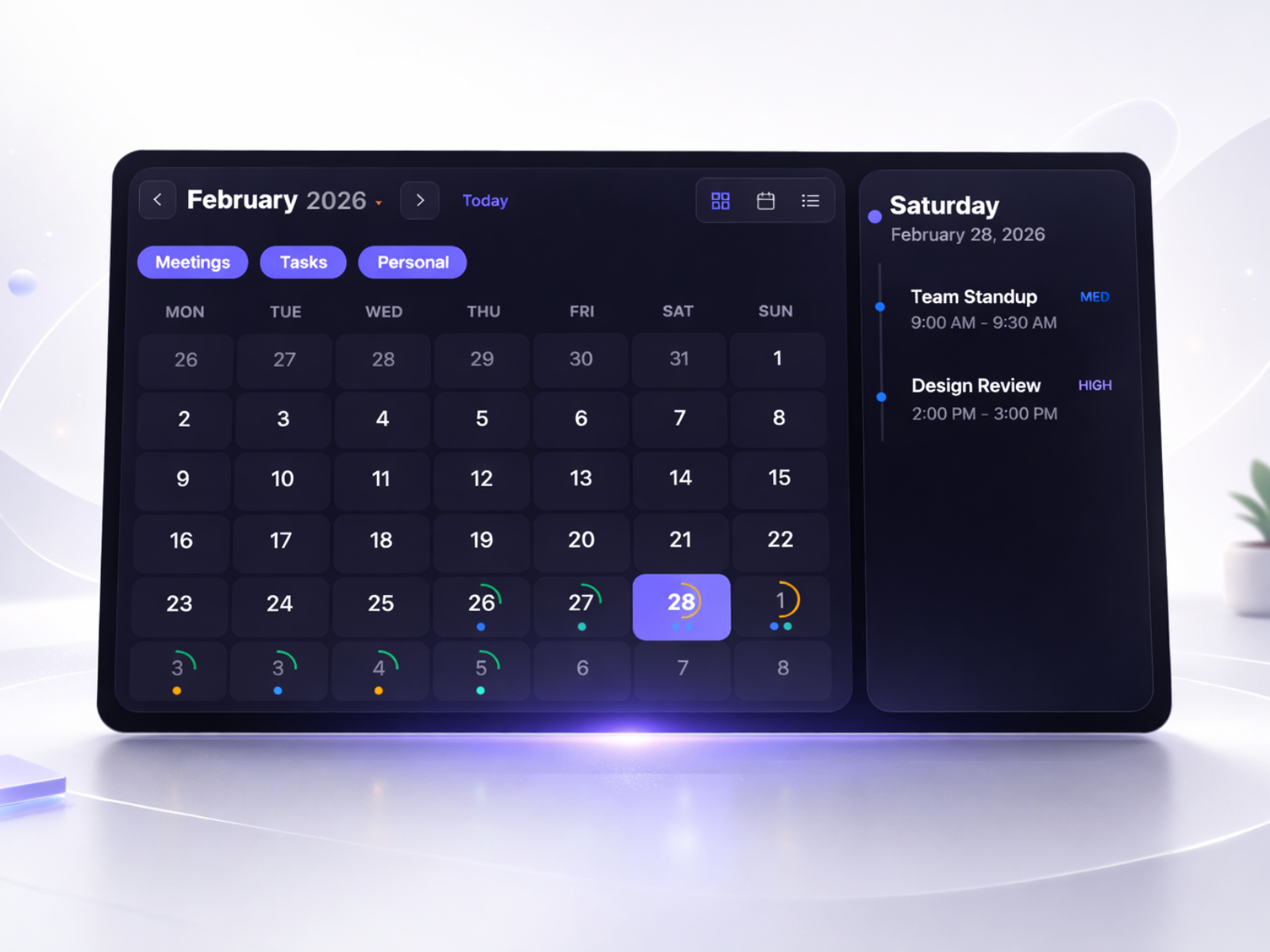 Calendar Planner: Premium Layout Component by Aidan Looker — Framer ...