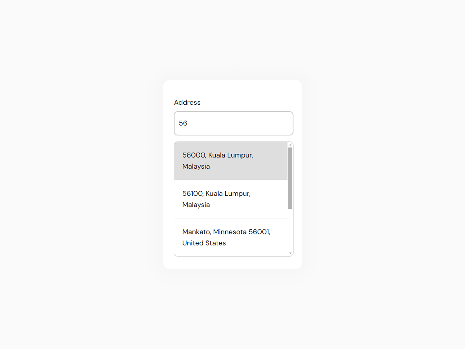Address Autocomplete: Free UI Component by Bharath — Framer Marketplace