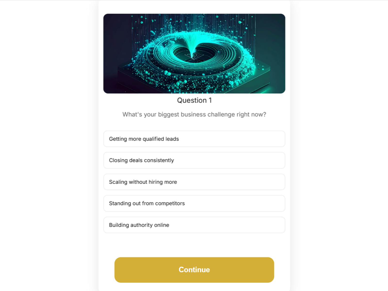 Agency Growth Quiz: Premium Forms Component by Frames & Flow — Framer ...