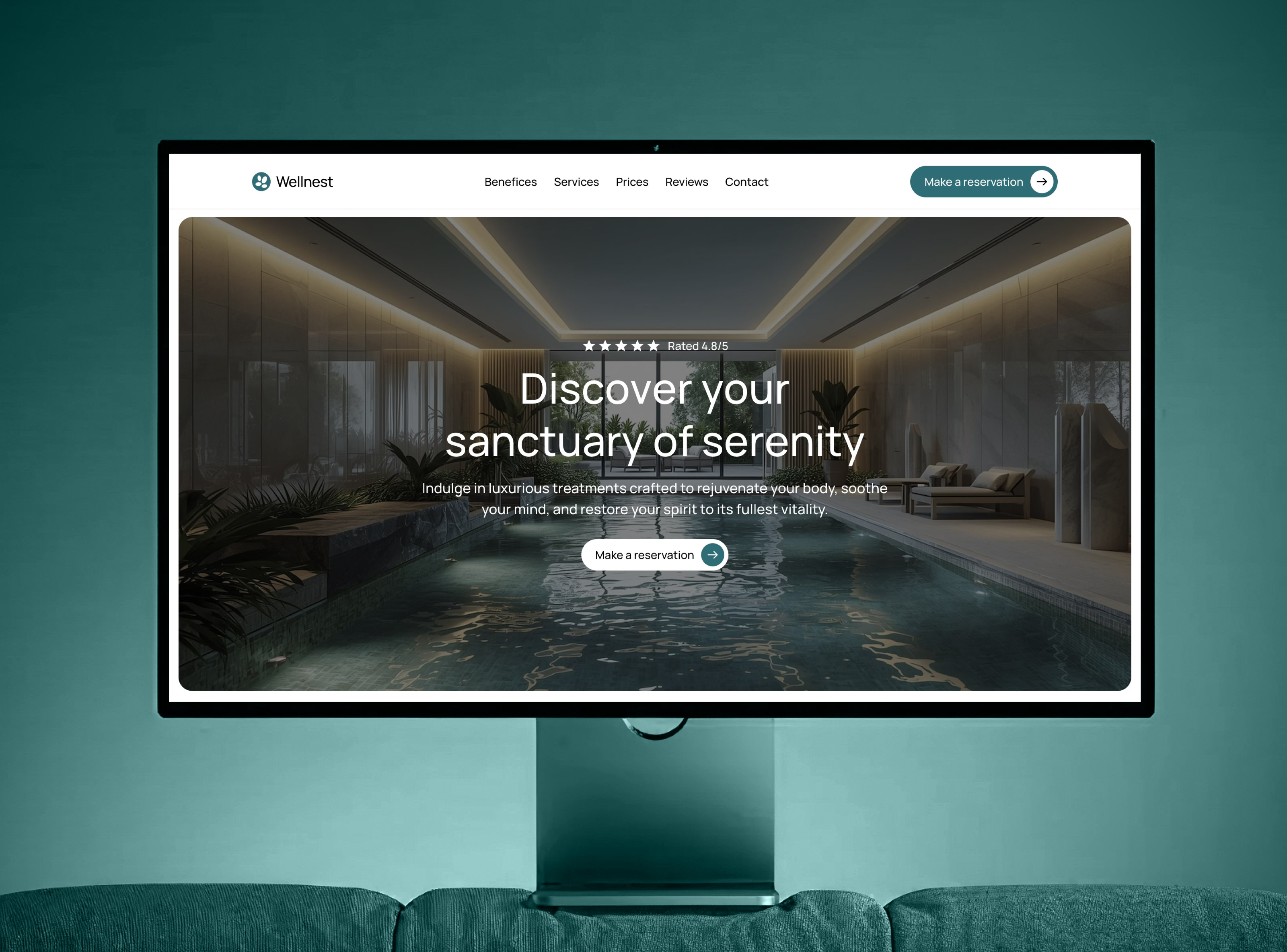 Wellnest: Free Health Website Template by Melcoflow — Framer Marketplace