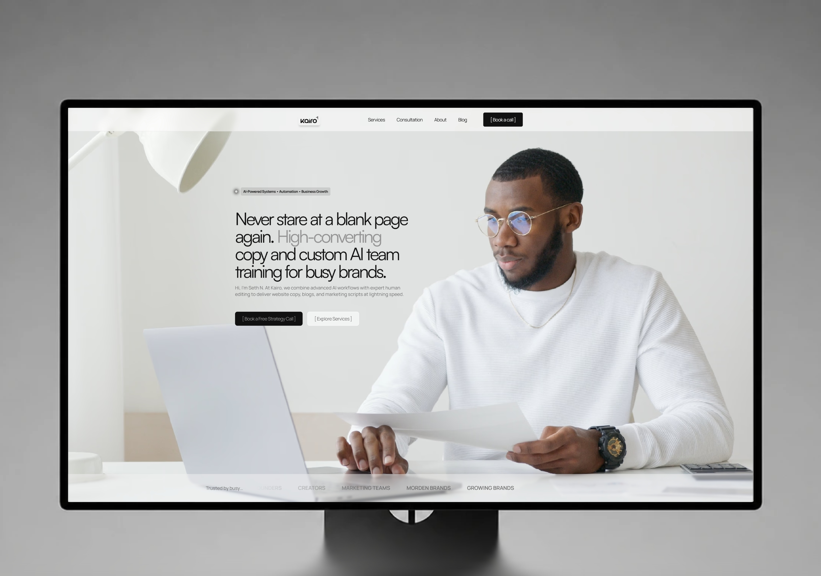 Kairo Growth: Responsive Personal Website Template by Seth N. — Framer ...