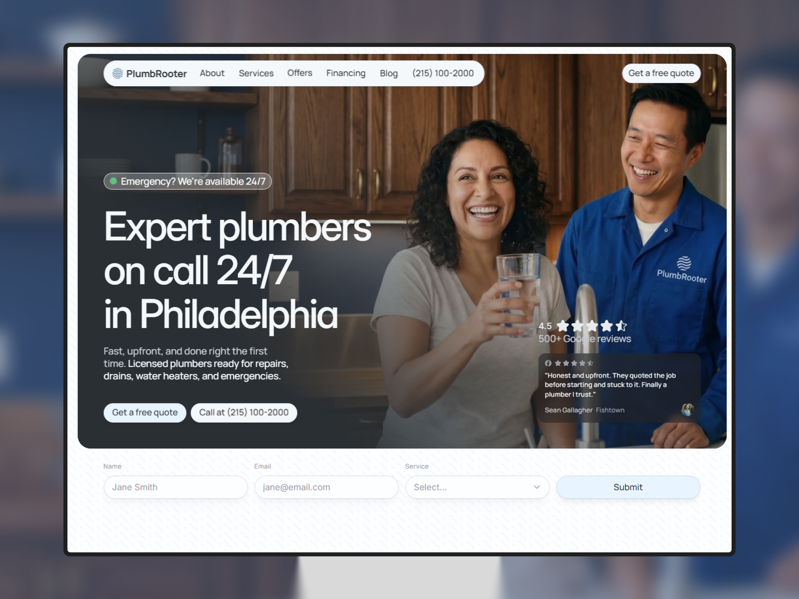PlumbRooter: Responsive Personal Website Template by Christian ...