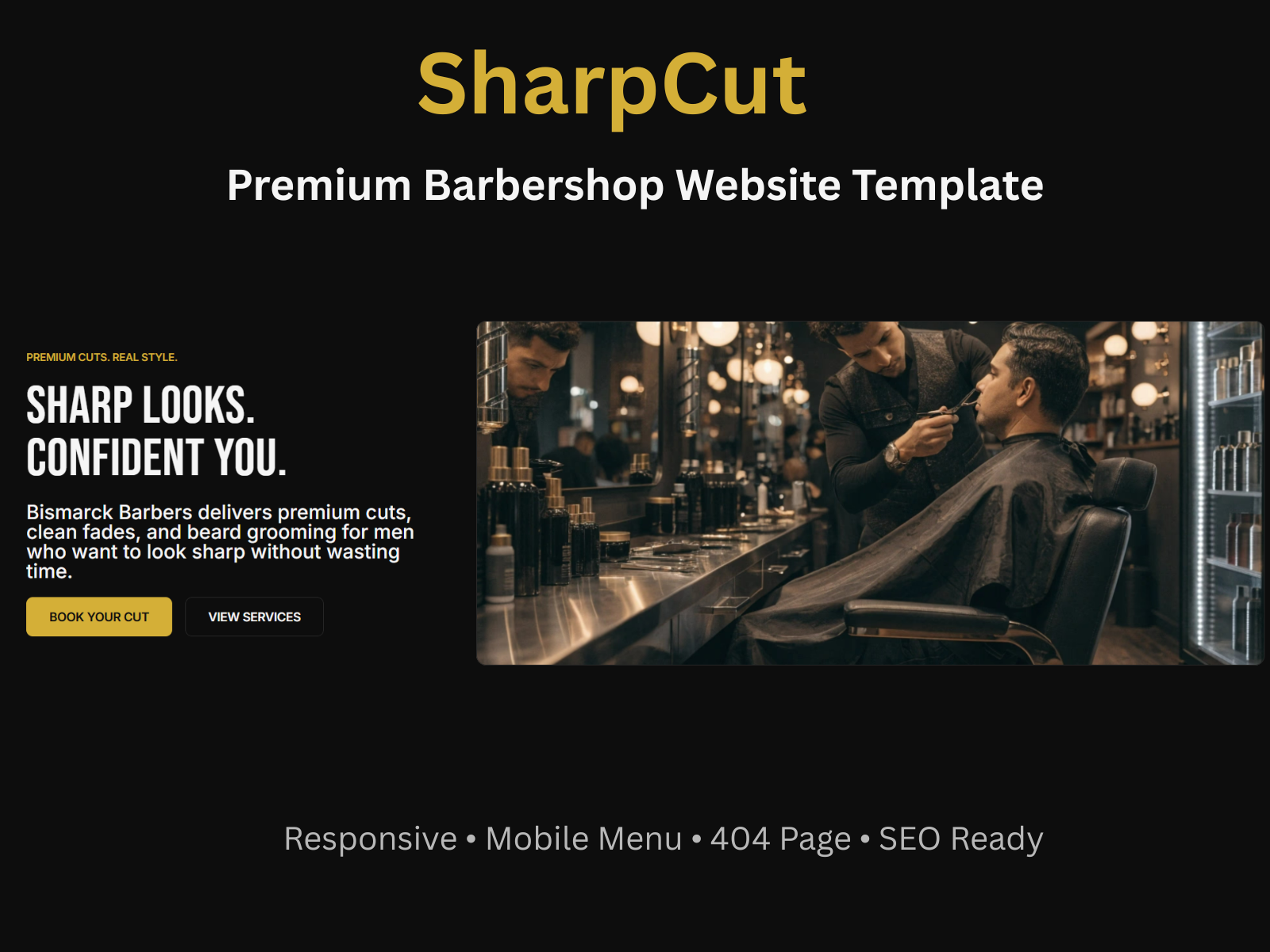SharpCut: Free Startup Website Template by City Domain — Framer Marketplace
