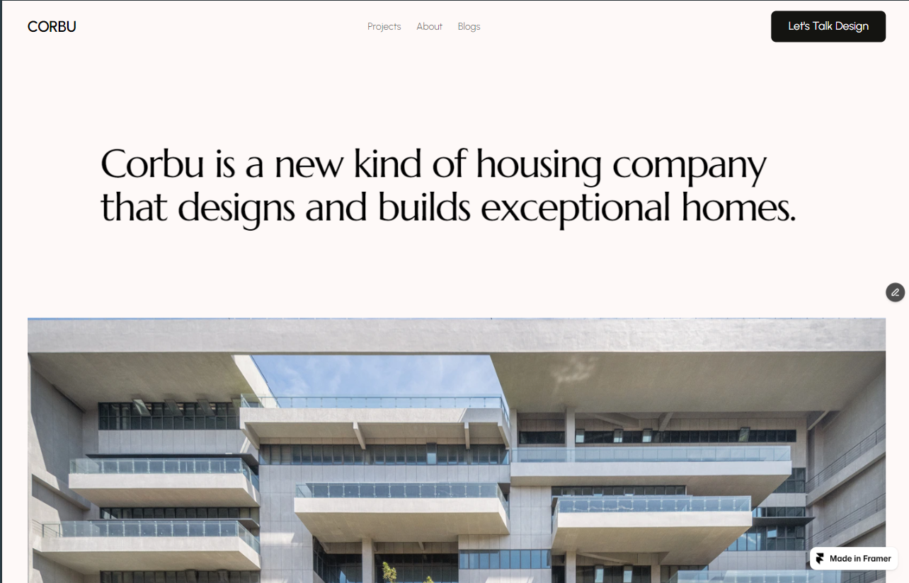 Corbu Design Studio: Responsive Real Estate Website Template by Varnika ...