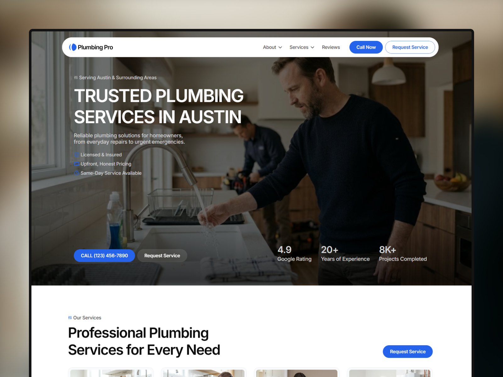 Plumbing Pro: Free Real Estate Website Template by Ibrahim Rama ...